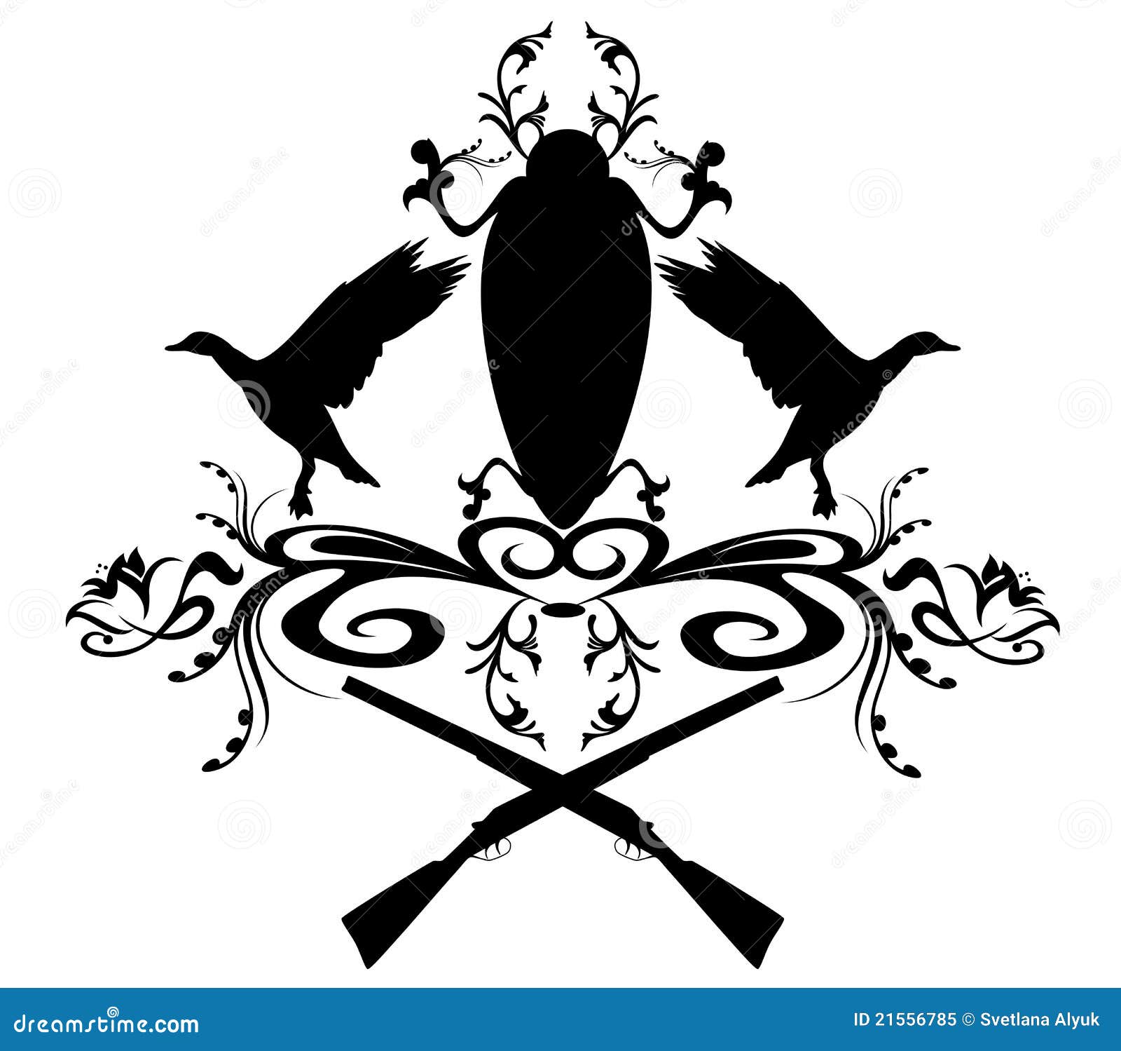 Hunting vector stock vector. Illustration of fine, silhouette - 21556785