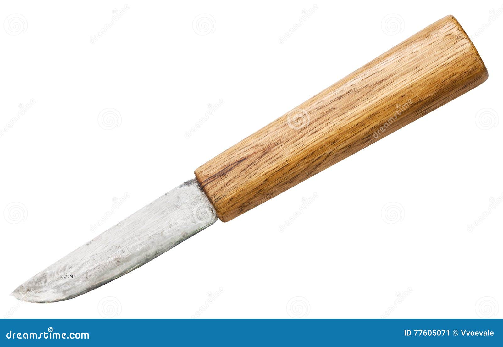 Hunting Yakut Knife with Oak Tree Handle Stock Image - Image of craft ...