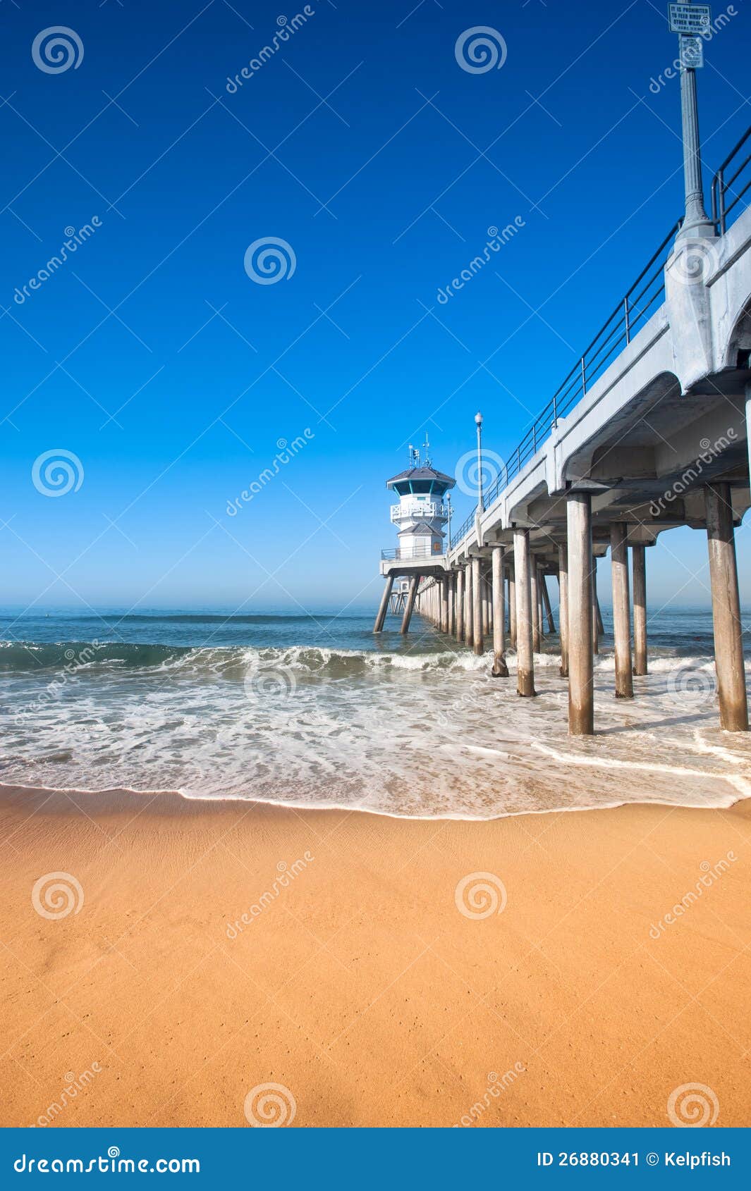 Huntington Beach Pier stock image. Image of sunny, landscape - 26880341