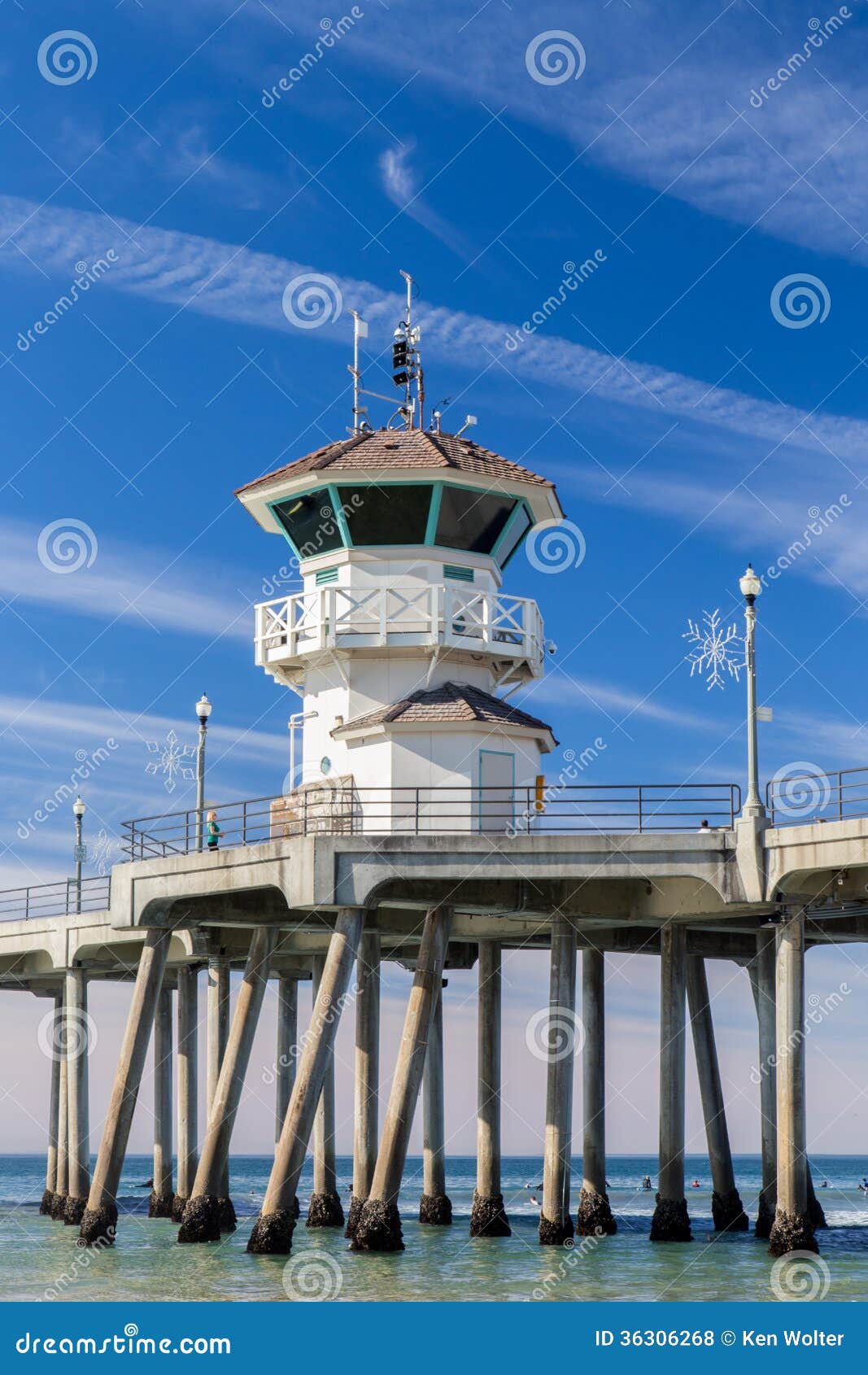 The Huntington Beach Pier stock photo. Image of shore - 36306268