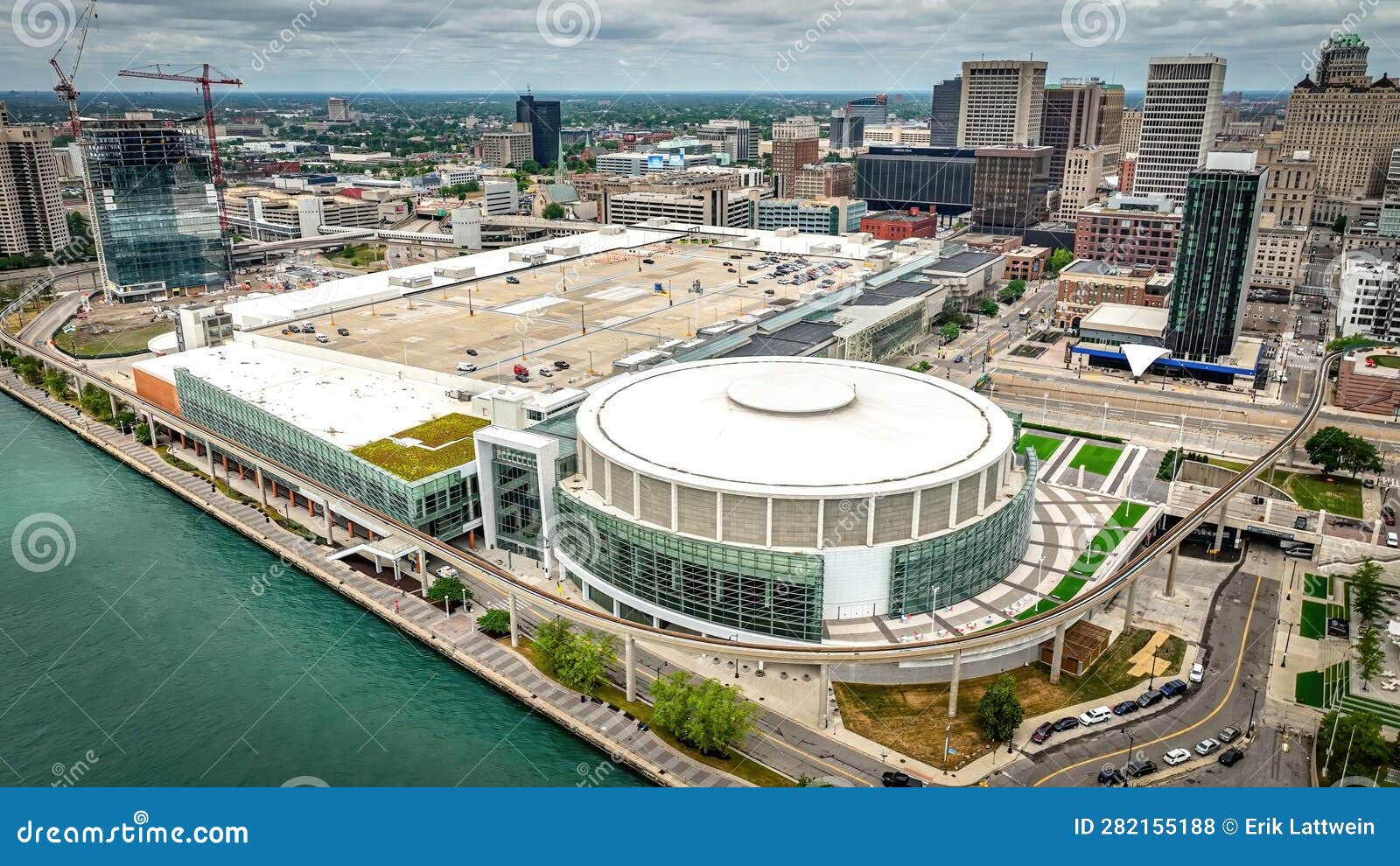 Huntington Place Convention Center in Detroit - Aerial Photography ... Huntington Place Convention Center in Detroit - Aerial Photography ...
