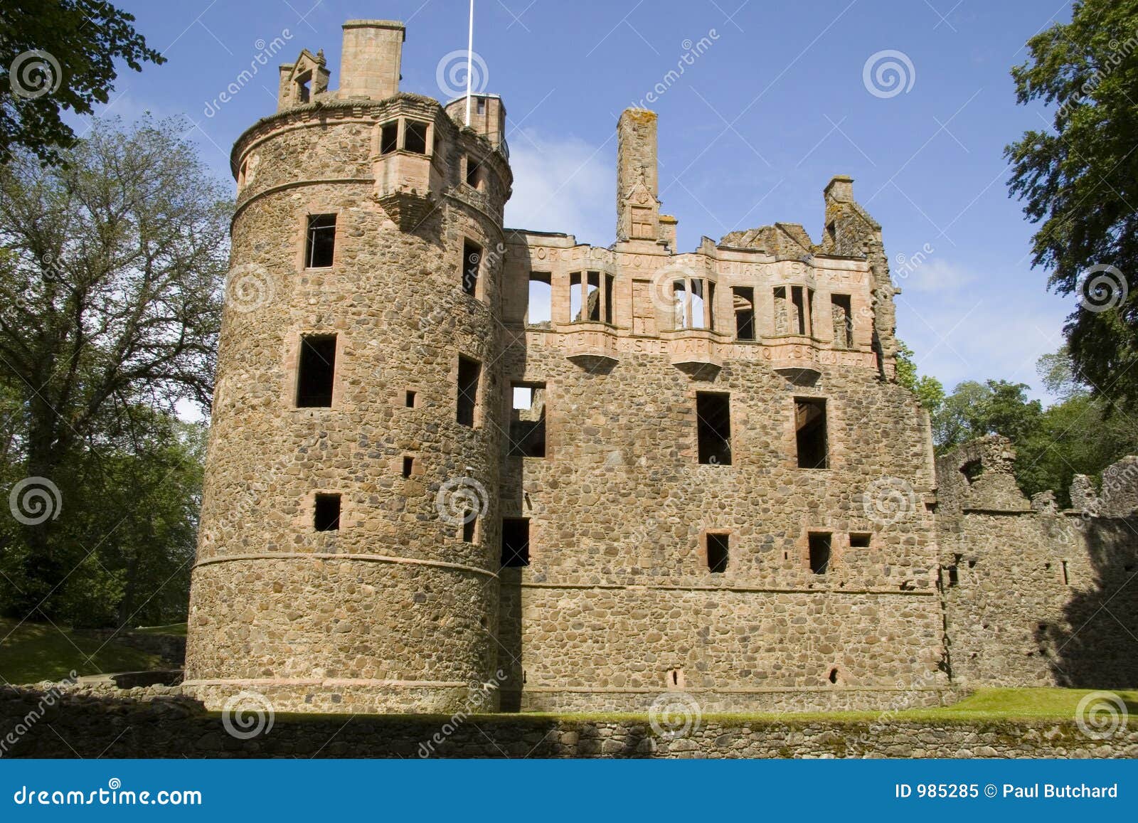 Huntly Castle, Scotland stock image. Image of fortress - 985285
