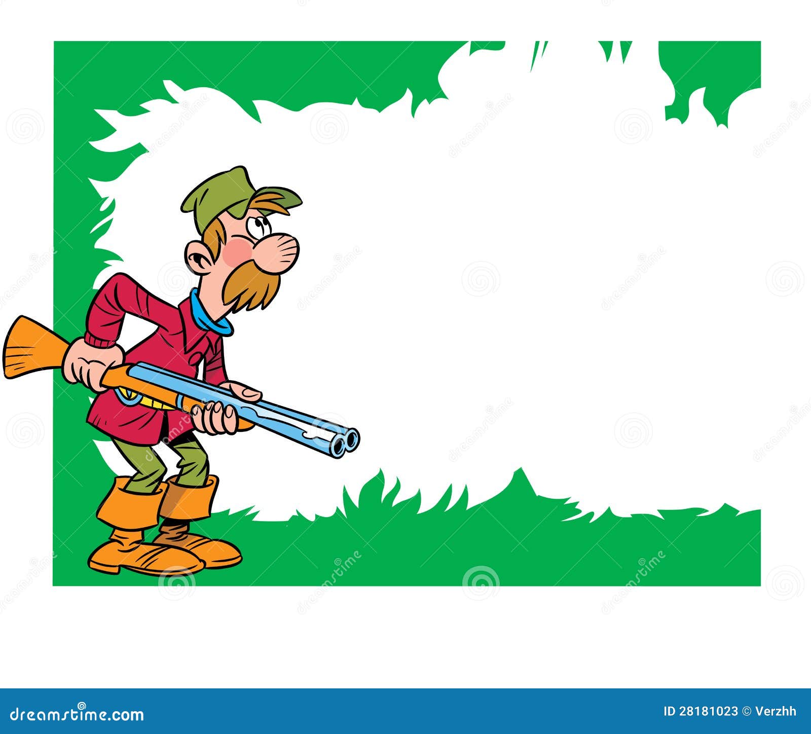 Huntsman stock vector. Illustration of human, cartoon - 28181023