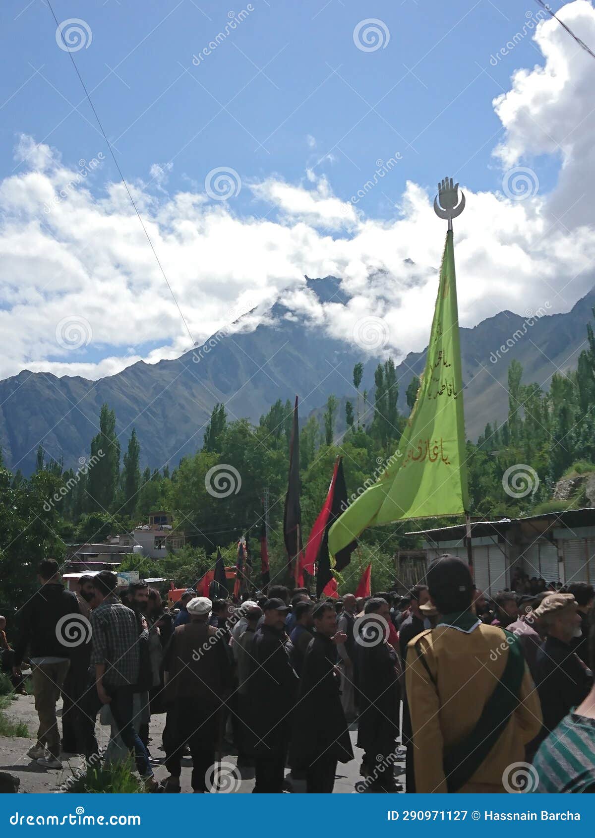 Hunza, Pakistan : 28-August-2023, Chehlum Julus of Imam Hussain in ... Hunza, Pakistan : 28-August-2023, Chehlum Julus of Imam Hussain in ...