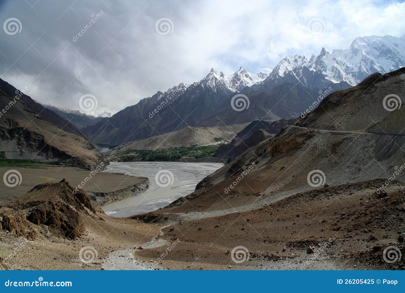Hunza river stock image. Image of alpine, cliff, hiking - 26205425