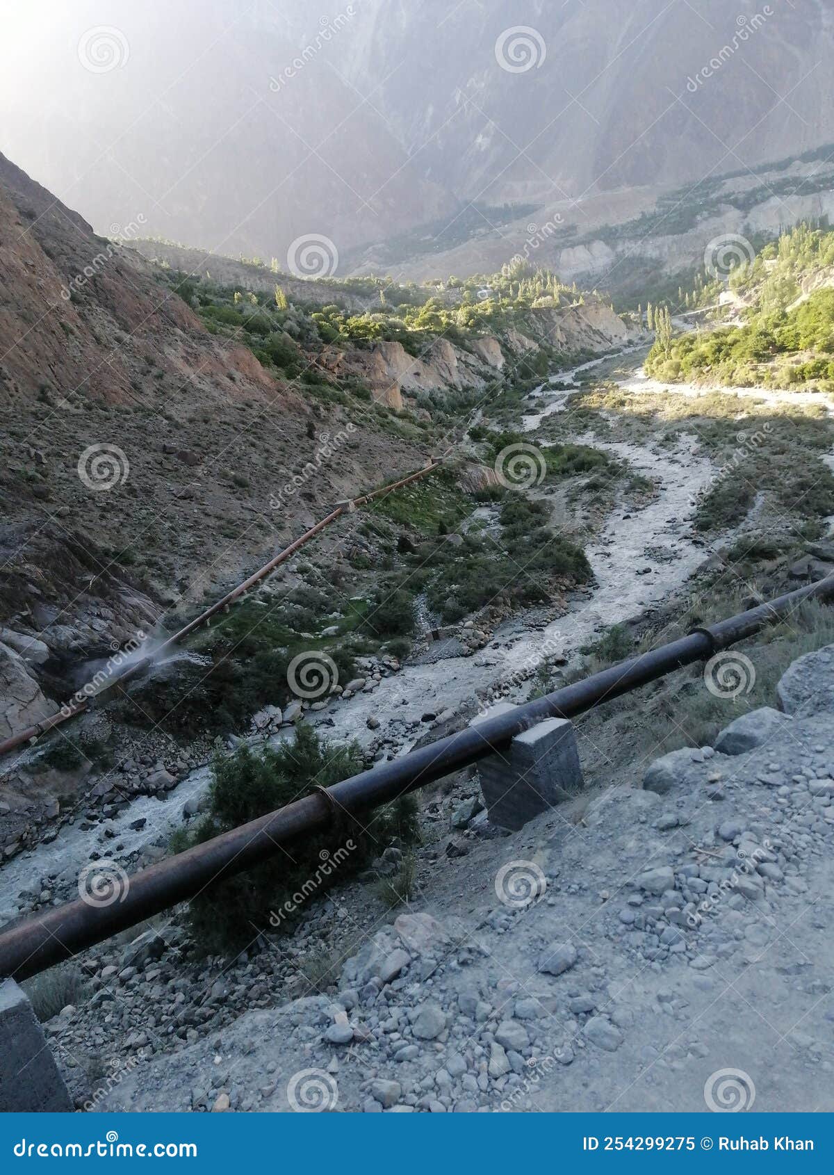 Hunza vally stock image. Image of ridge, valley, hunza - 254299275
