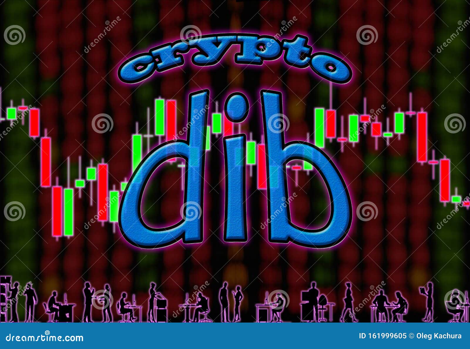 Huobi Token HT Cryptocurrency. Background of Blurry Numbers and ...