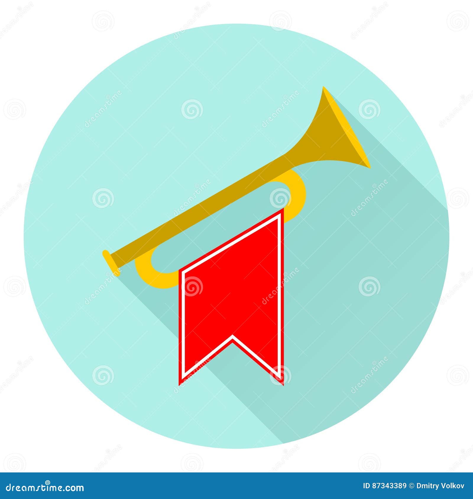 Hupe stock abbildung. Illustration von signalhorn, zeremonie - 87343389