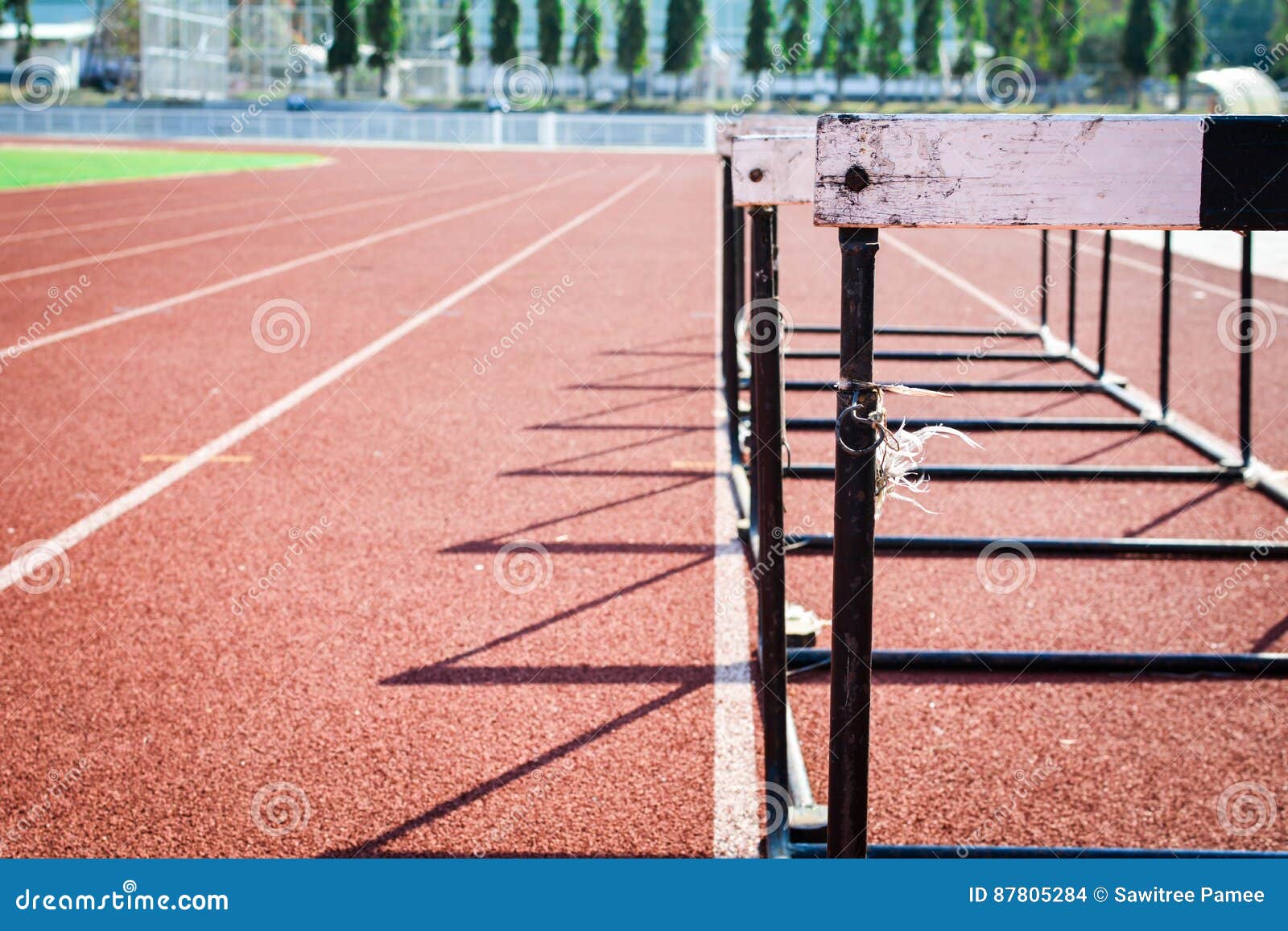 Hurdle Race on Stadium Track Stock Photo - Image of hurdle, speed: 87805284