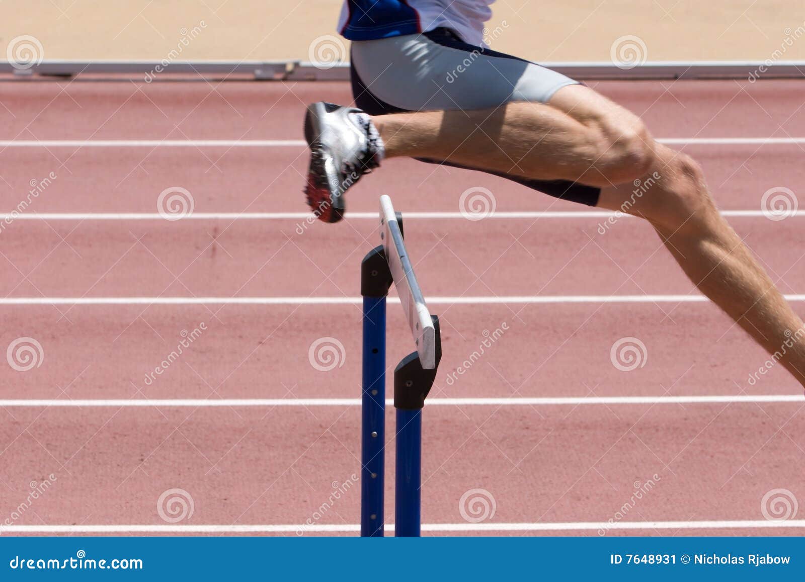 Hurdles stock image. Image of shorts, track, runner, athlete - 7648931