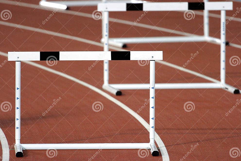 Hurdles close 02 stock photo. Image of hurdle, action - 1716006