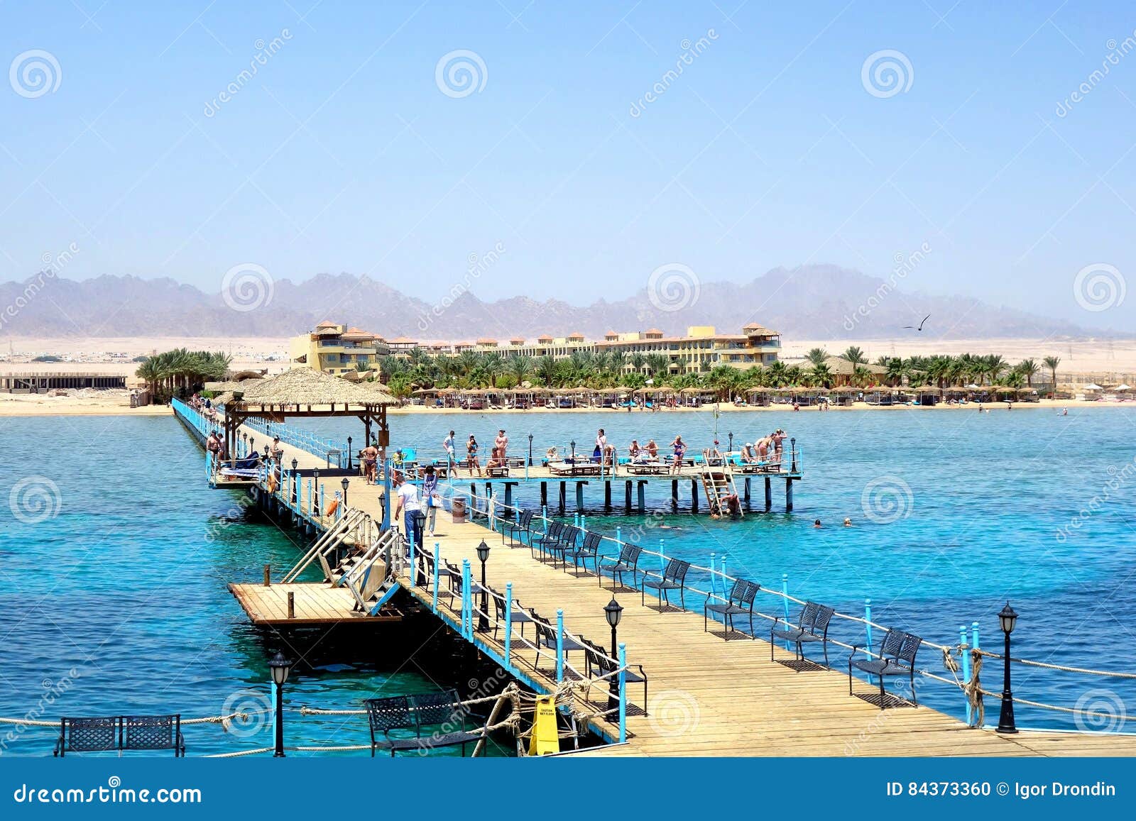Hurghada, Egypt - May 9,2015. Beautiful Tropical Resort in Hurghada ...