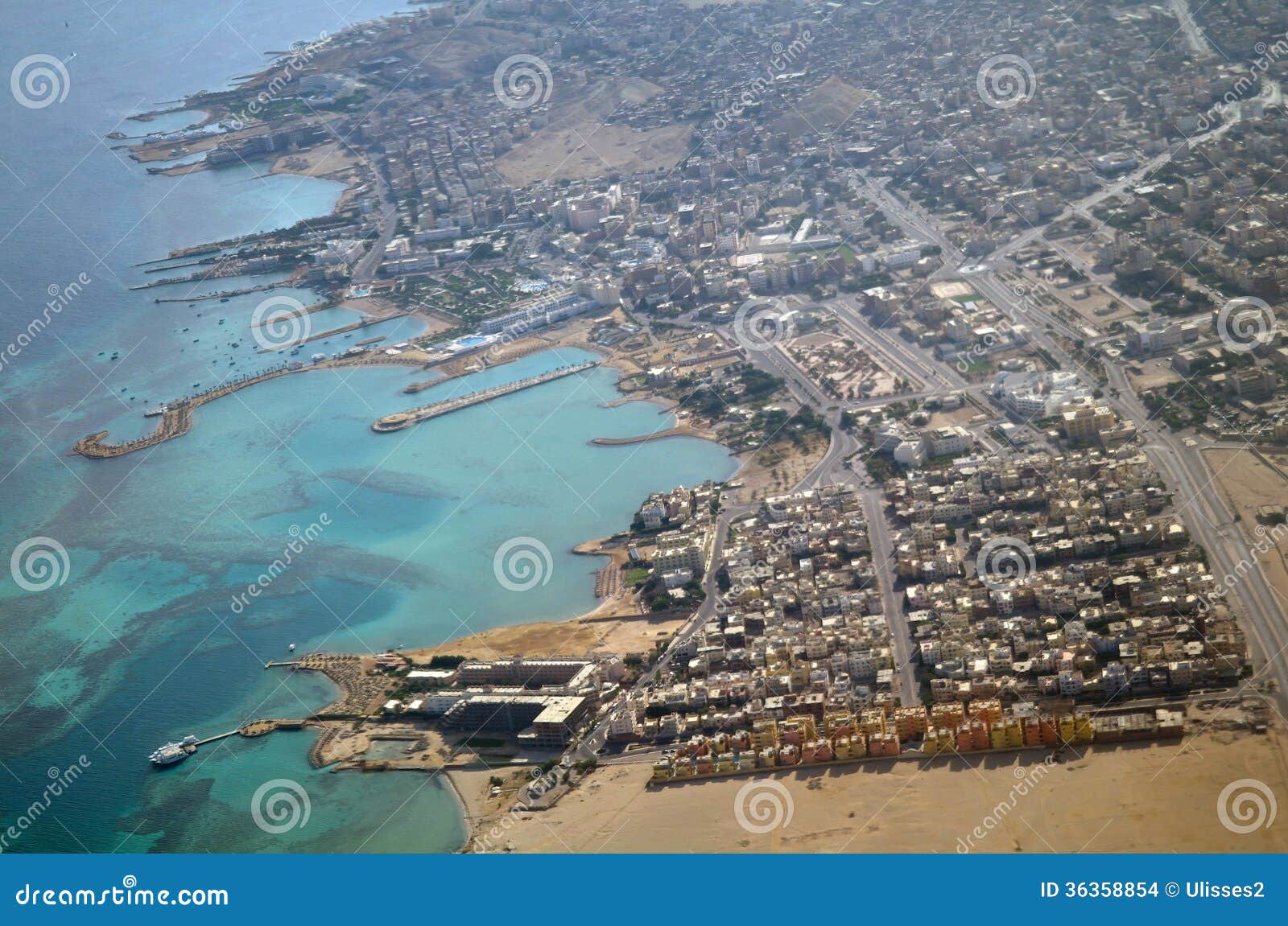 Hurghada town on Red Sea . stock photo. Image of beautiful - 36358854