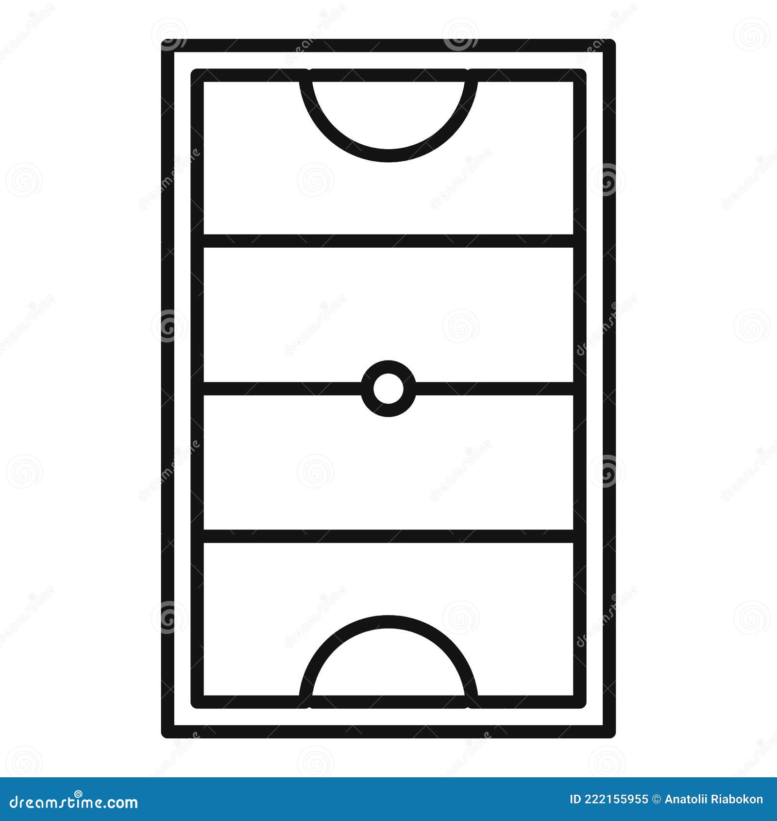 Hurling Field Icon, Outline Style Stock Vector - Illustration of hurl ...