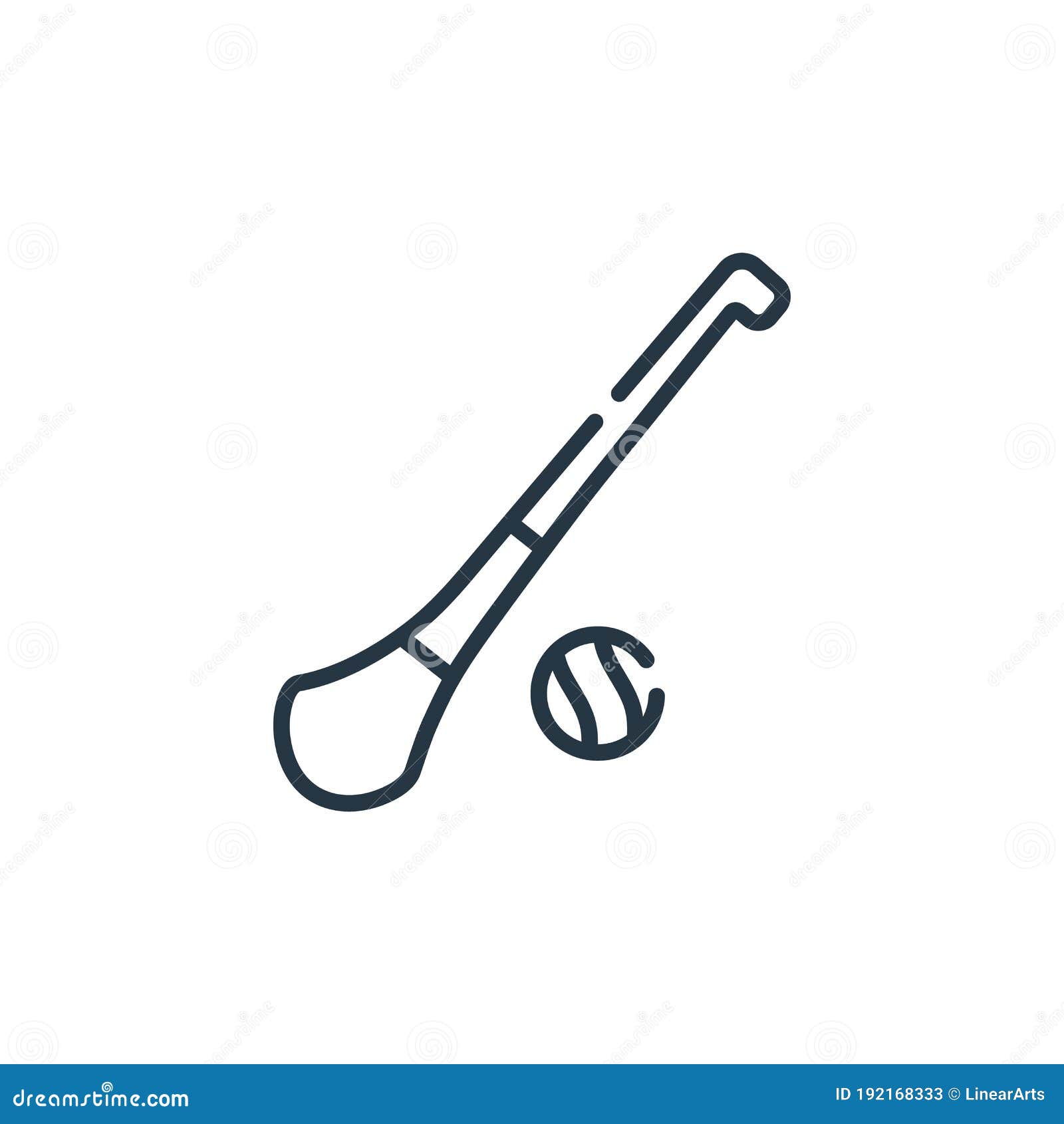 Hurling Icon Vector from Ireland Concept. Thin Line Illustration of ...