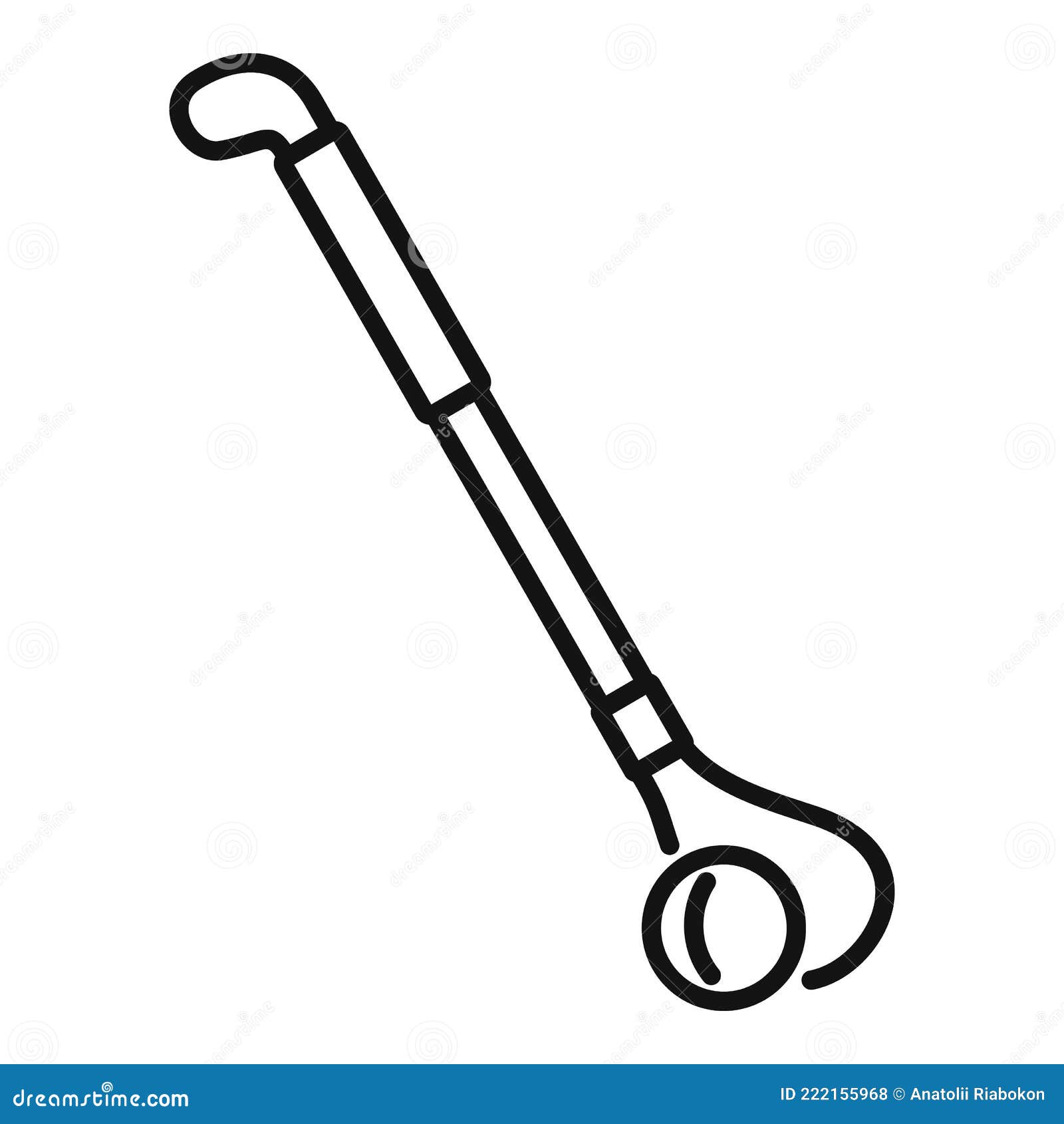 Hurling Stick Ball Icon, Outline Style Stock Vector - Illustration of ...