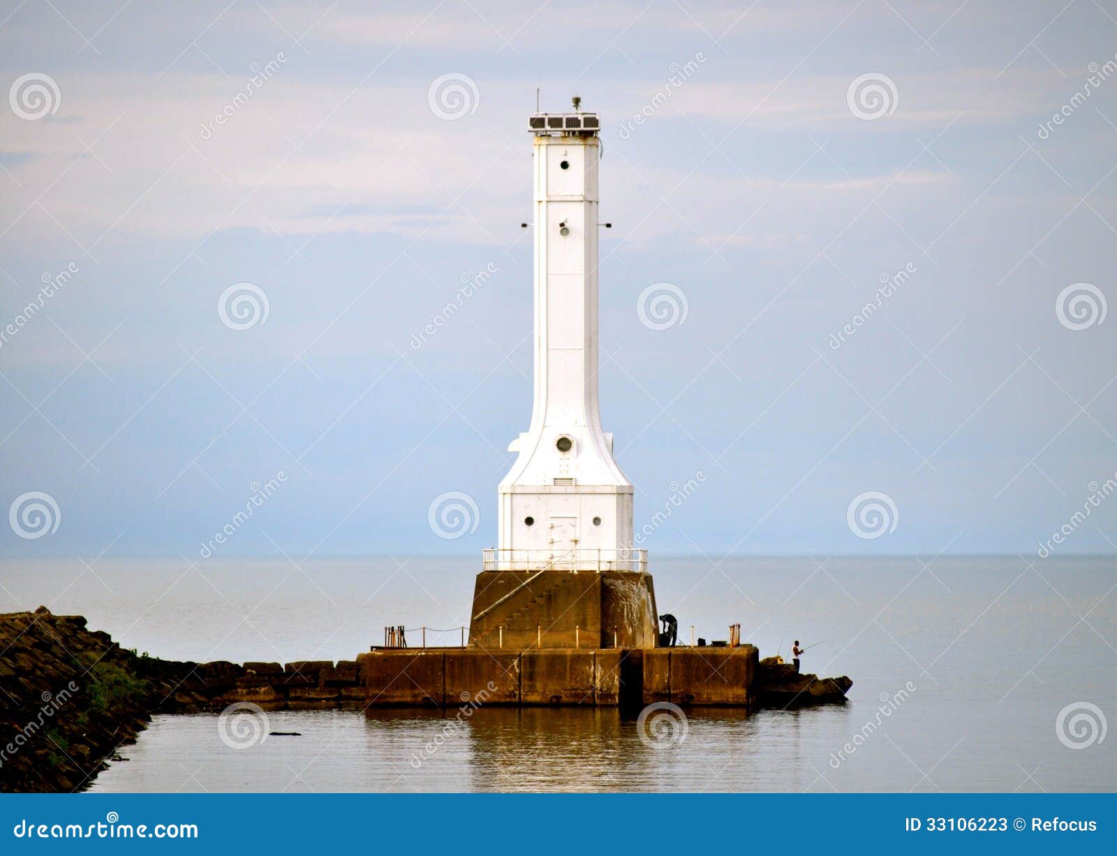 Huron Lighthouse stock image. Image of united, light - 33106223