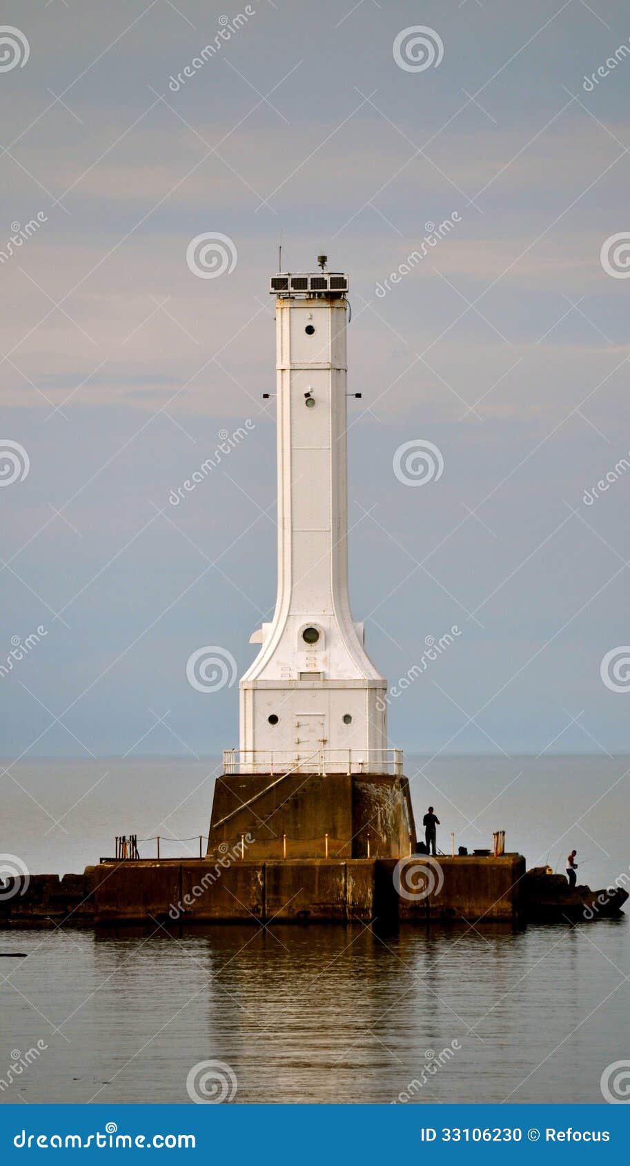Huron Lighthouse stock photo. Image of huron, light, landmark - 33106230