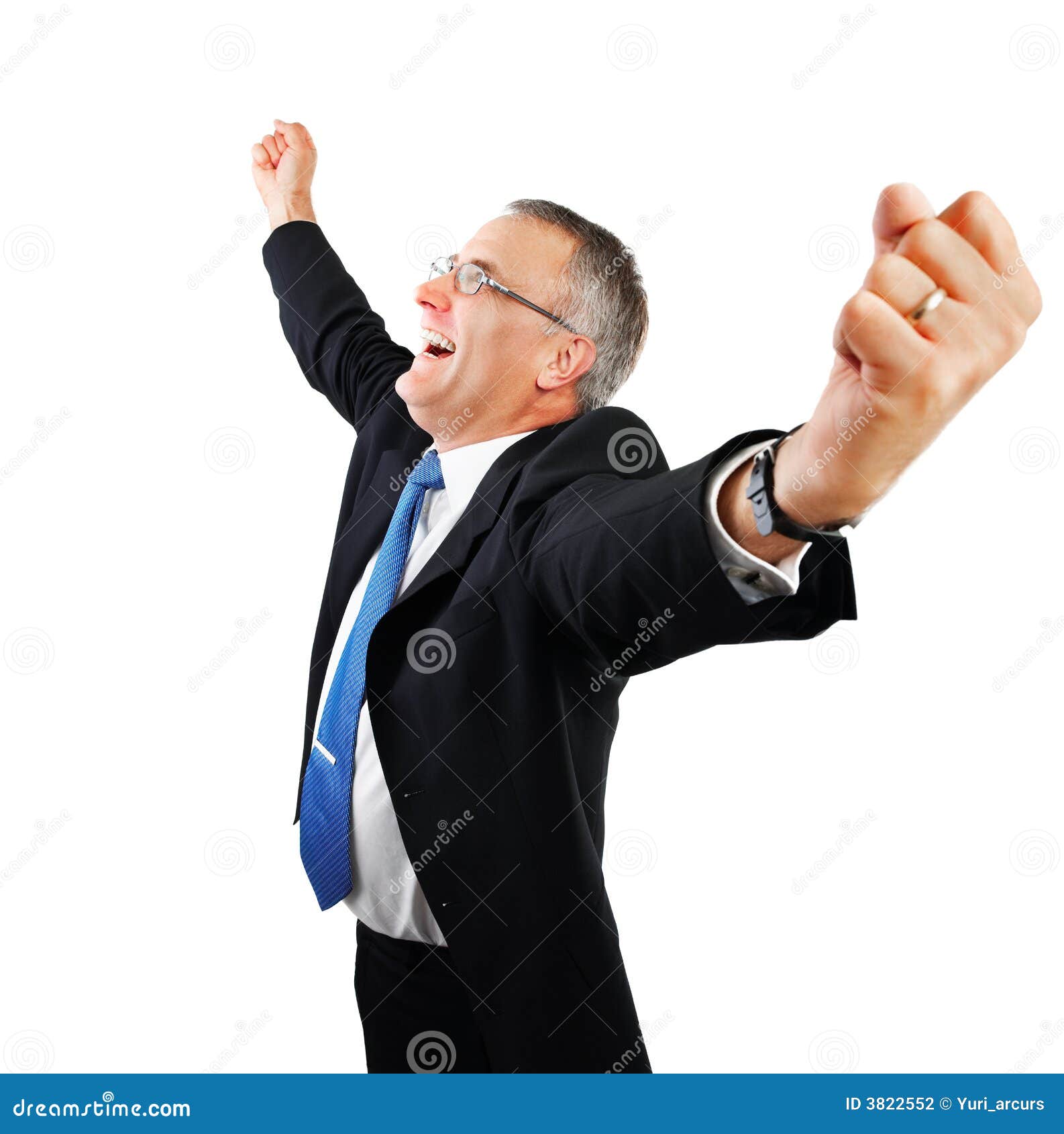 Hurray we did it! stock photo. Image of body, growth, excited - 3822552