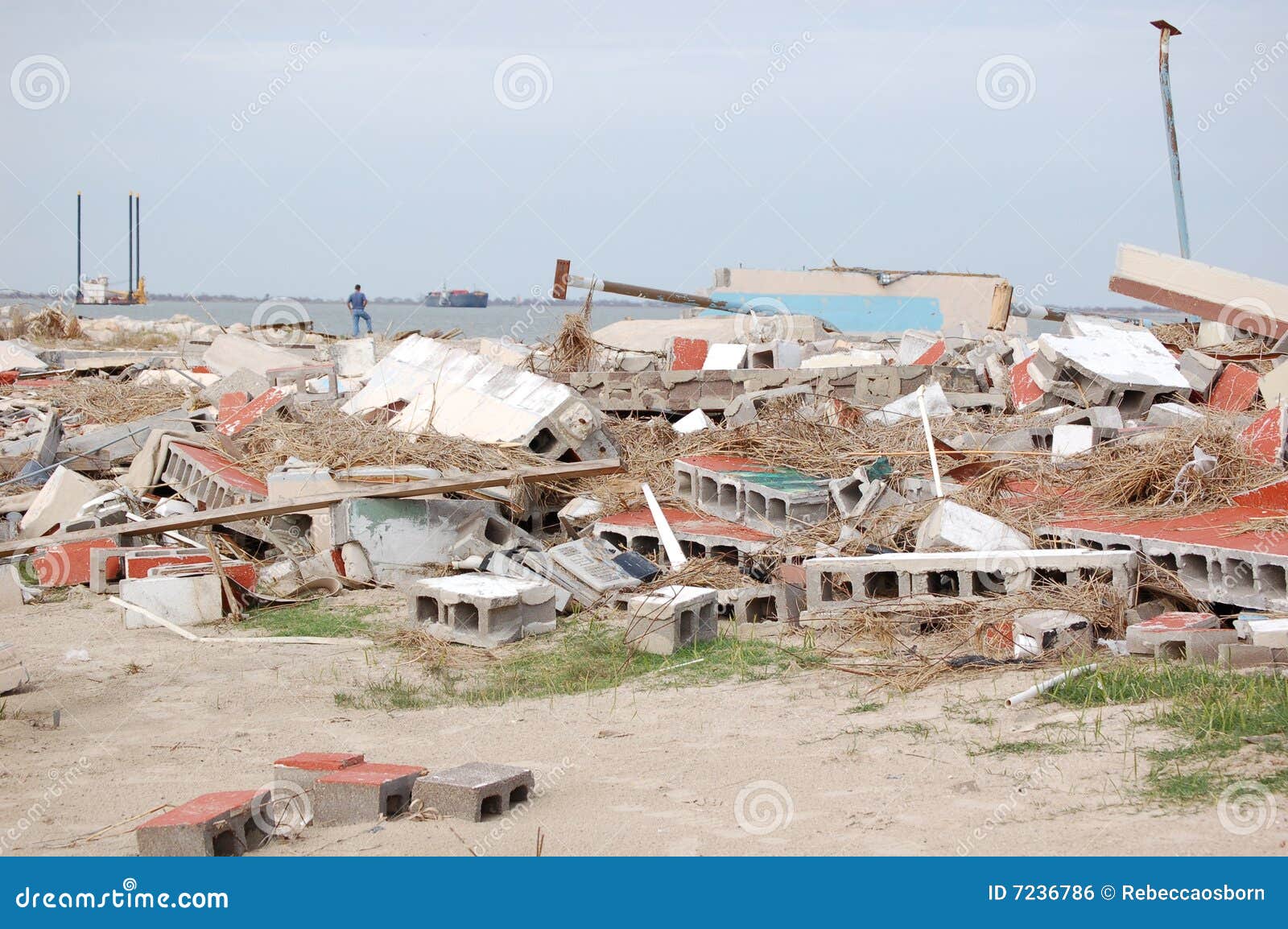 Hurricane Damage stock photo. Image of building, debris - 7236786