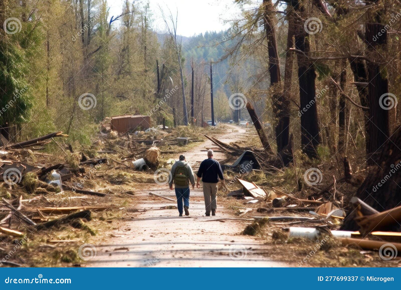 Hurricane Devastation, People Returning To Their Homes after Hurricane ...