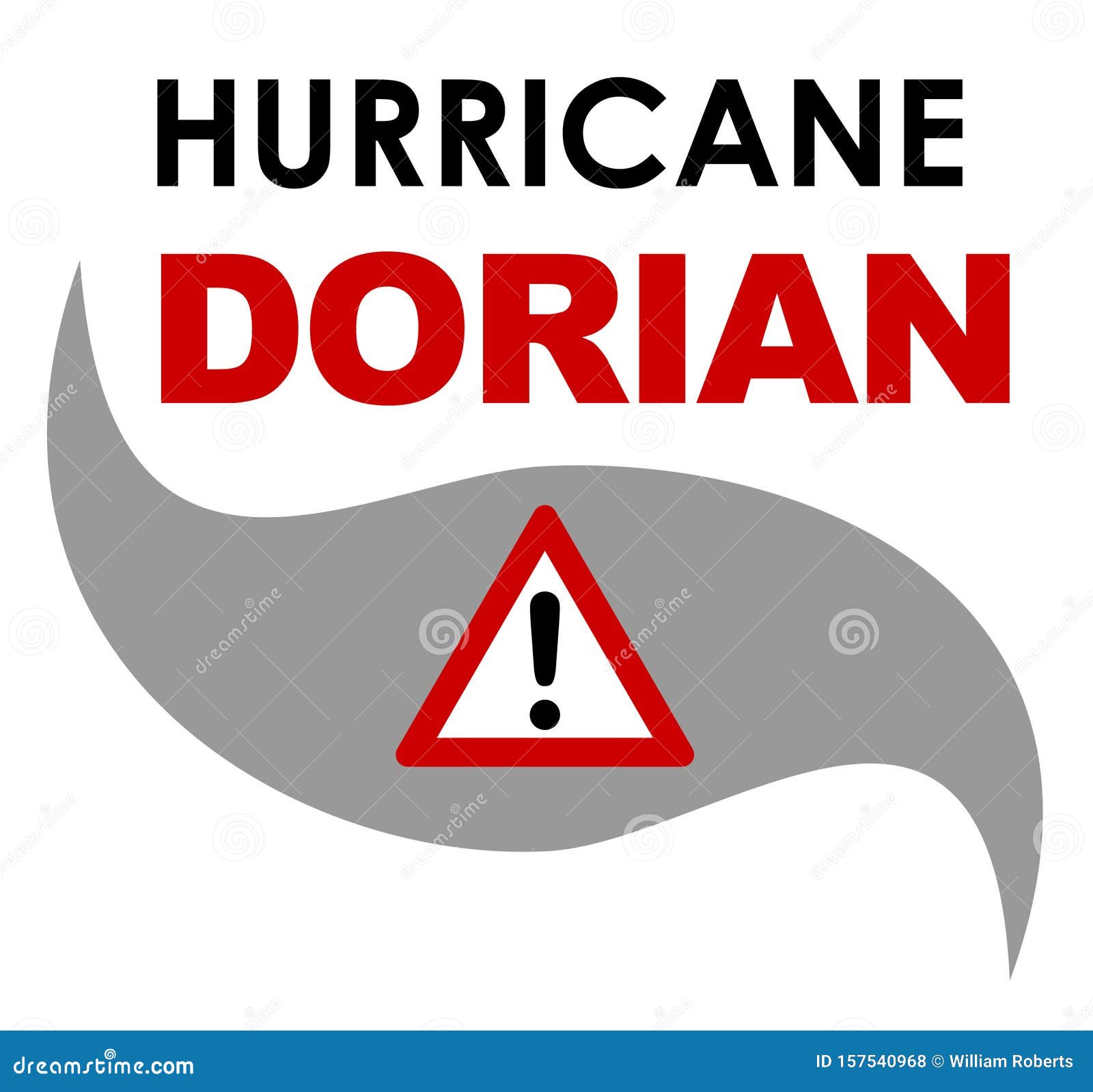 Hurricane DORIAN stock illustration. Illustration of florida - 157540968
