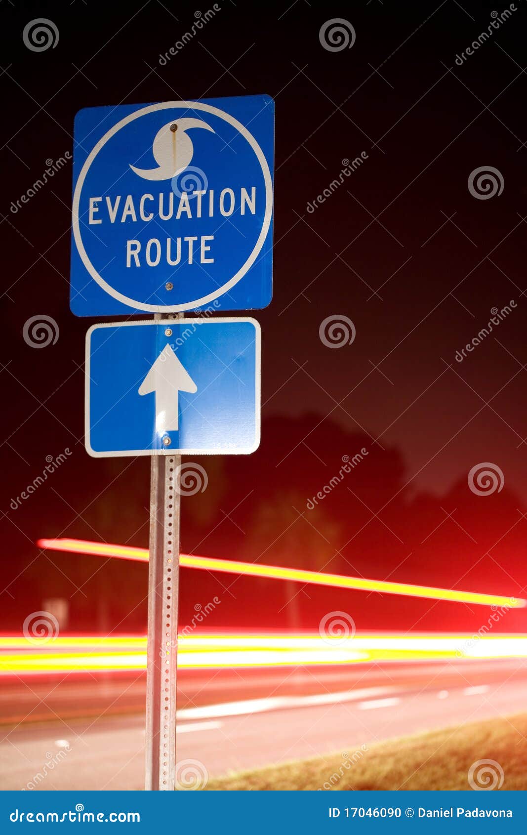 Hurricane Evacuation Route stock photo. Image of sign - 17046090
