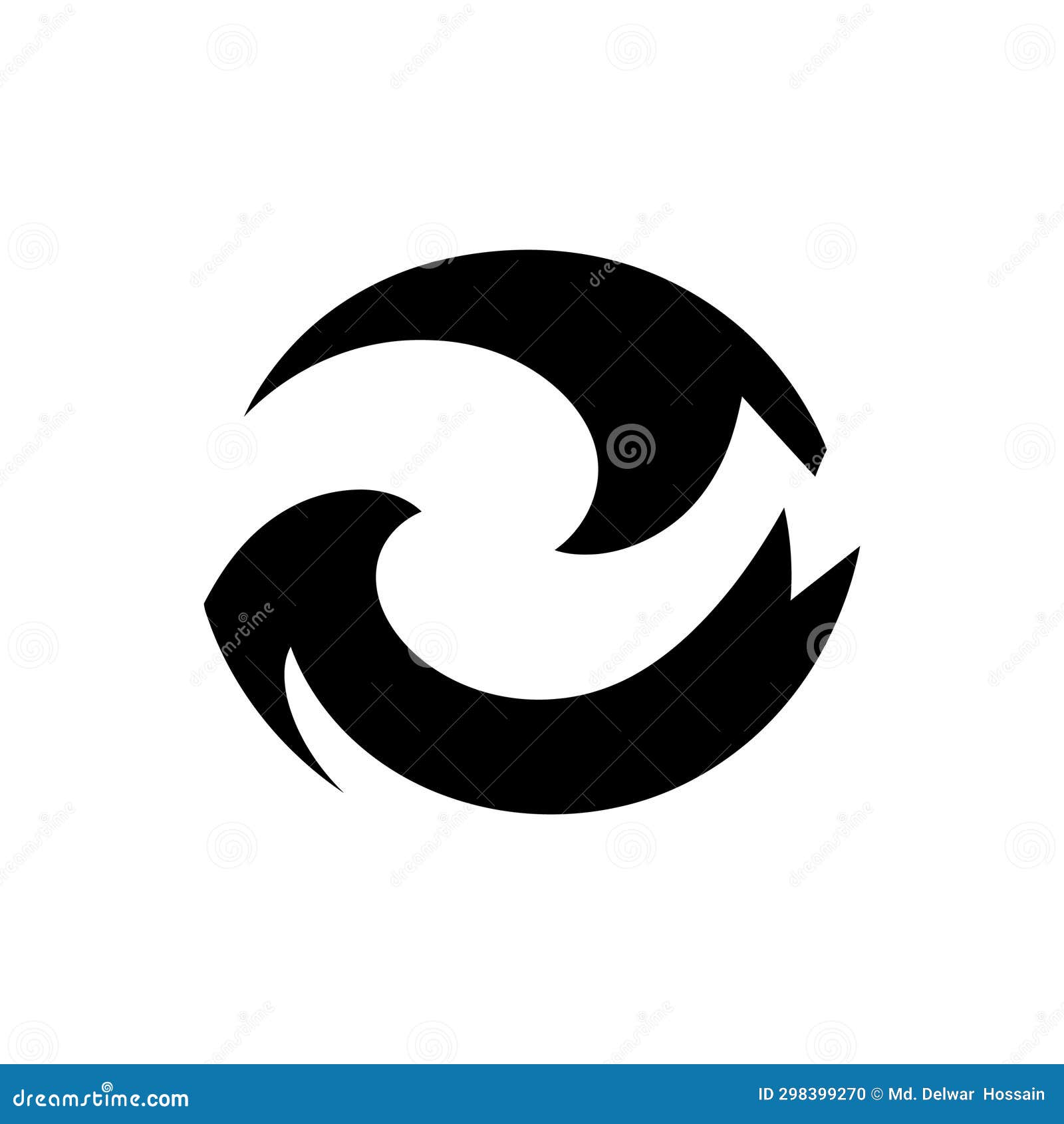 Hurricane-force winds icon stock vector. Illustration of wind - 298399270
