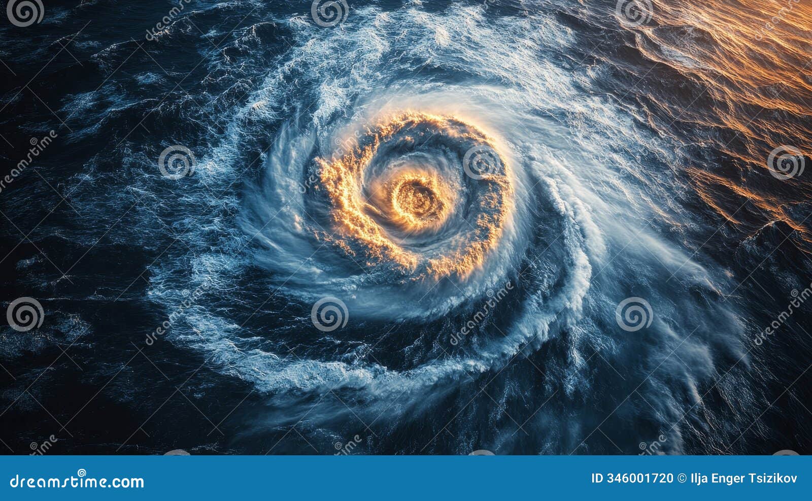 Hurricane Fury Unleashed, an Abstract and Powerful View of a ...