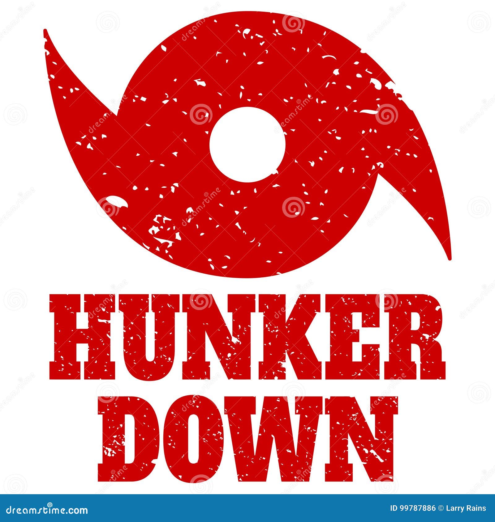 Hurricane Hunker Down stock vector. Illustration of tropical - 99787886