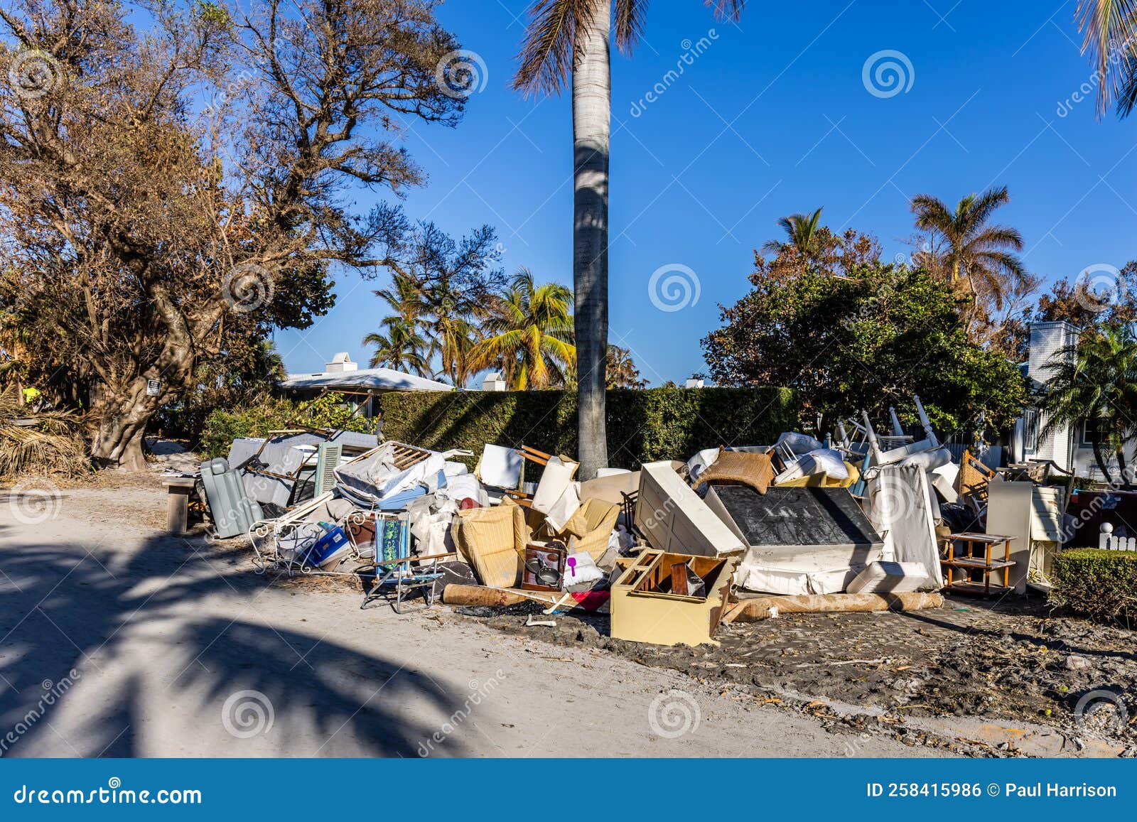 Hurricane Ian Naples Beach Florida Stock Photo - Image of beach ...