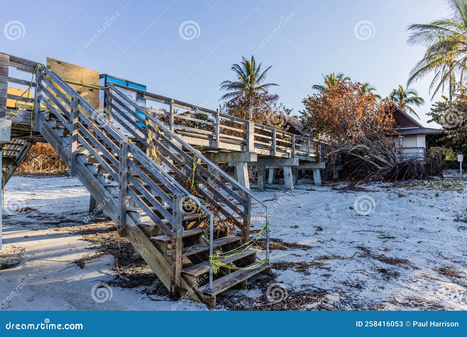Hurricane Ian Naples Beach Florida Stock Image - Image of pier, park: 258416053