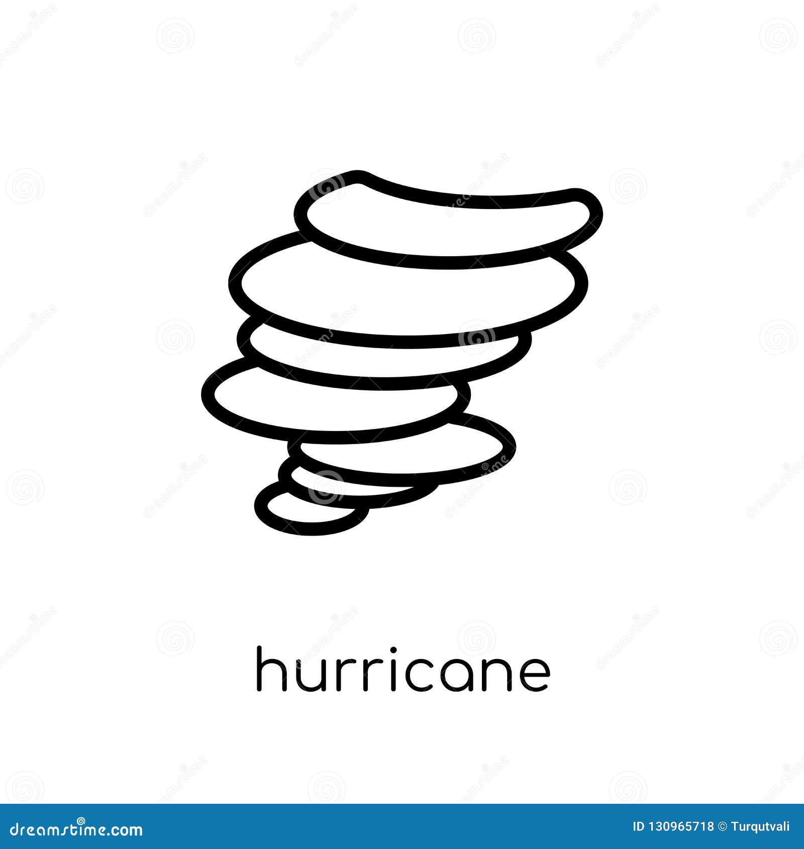Hurricane Icon from Collection. Stock Vector - Illustration of season ...