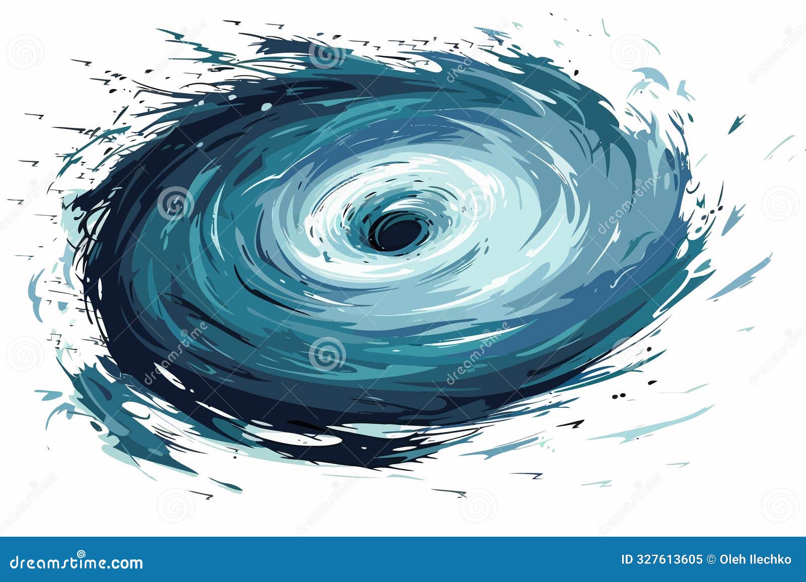 Hurricane Isolated Vector Style Stock Illustration - Illustration of ...