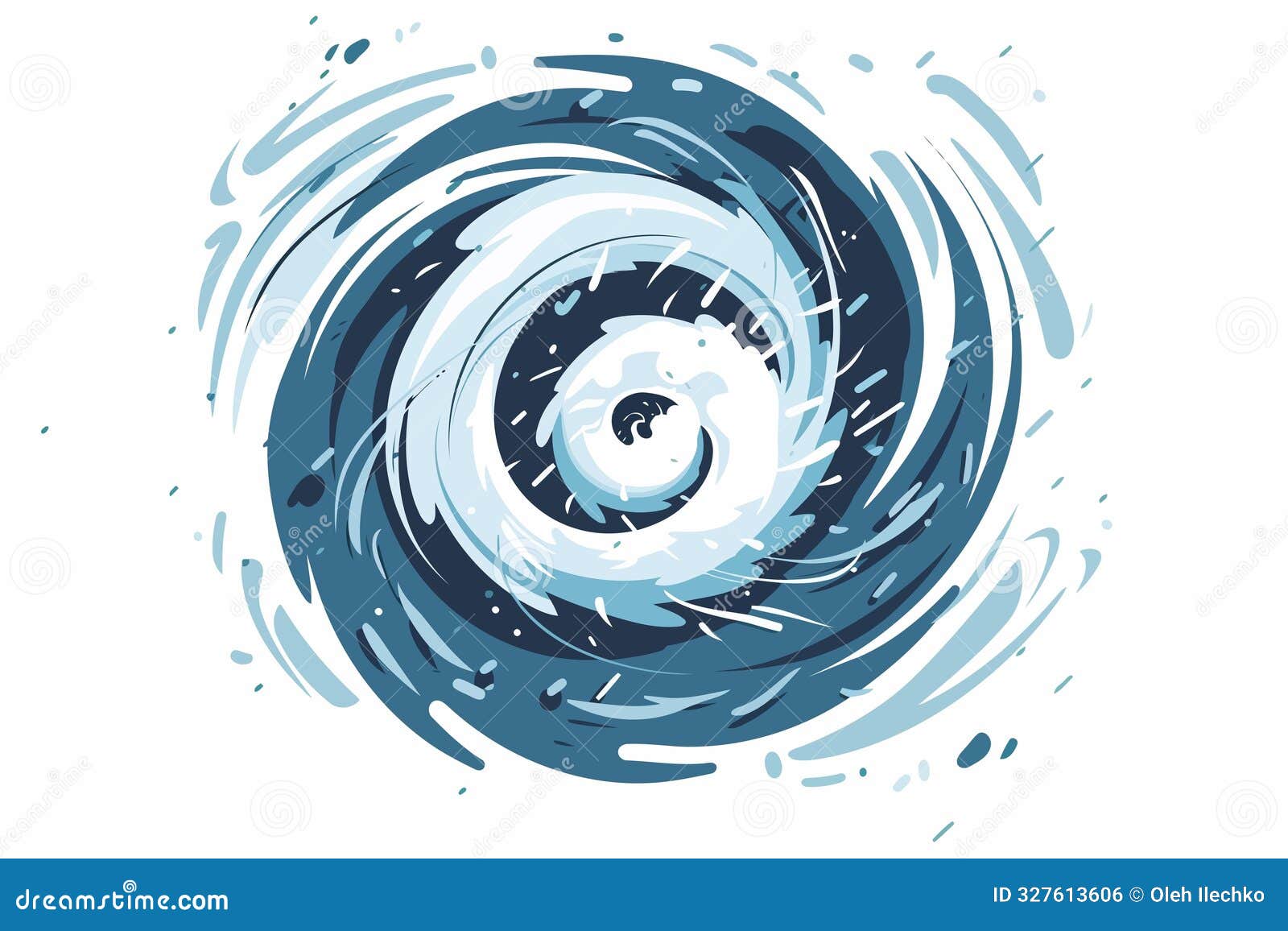 Hurricane Isolated Vector Style Stock Illustration - Illustration of ...