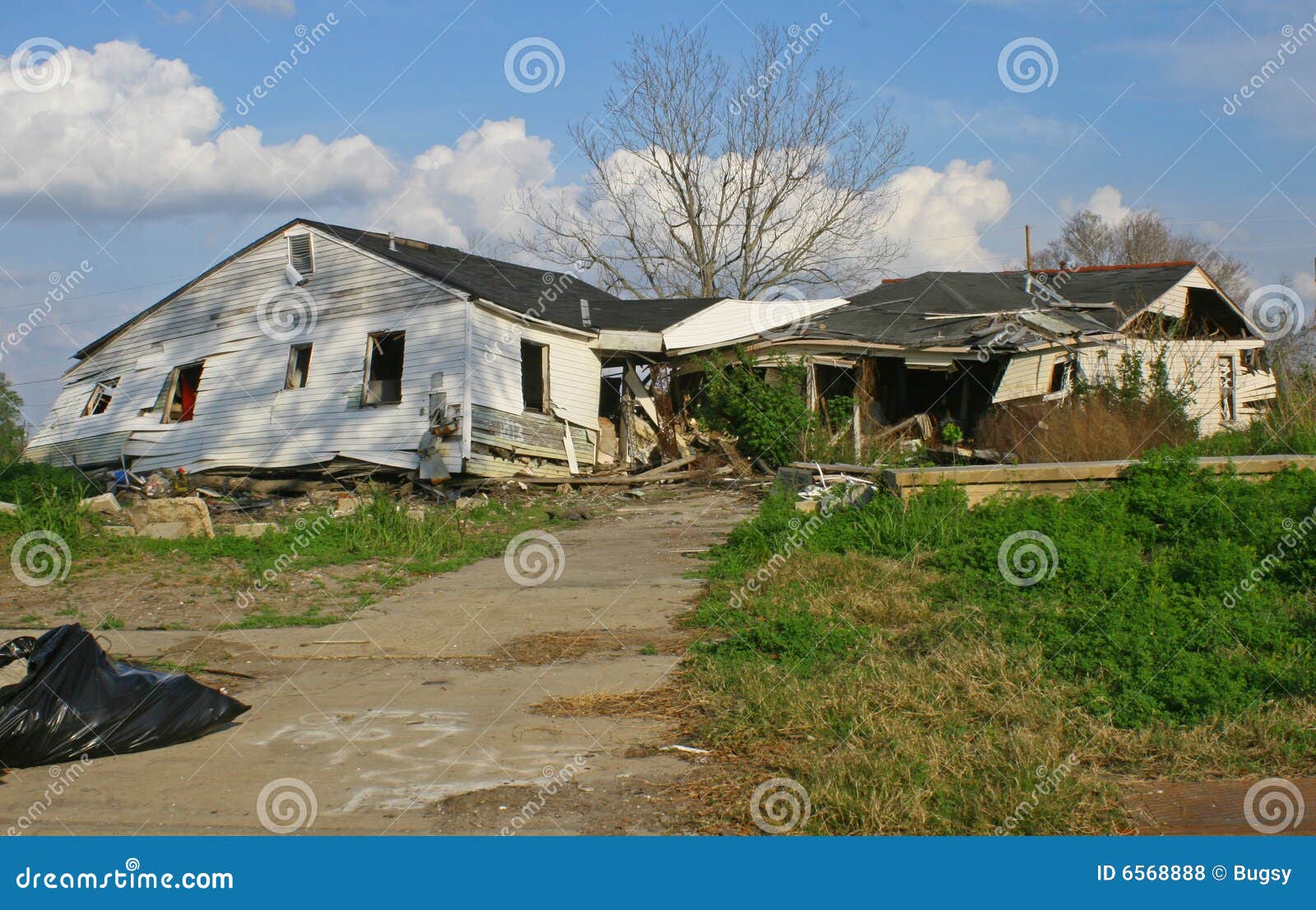 Hurricane Katrina Damange in Ninth Ward Stock Photo - Image of ...