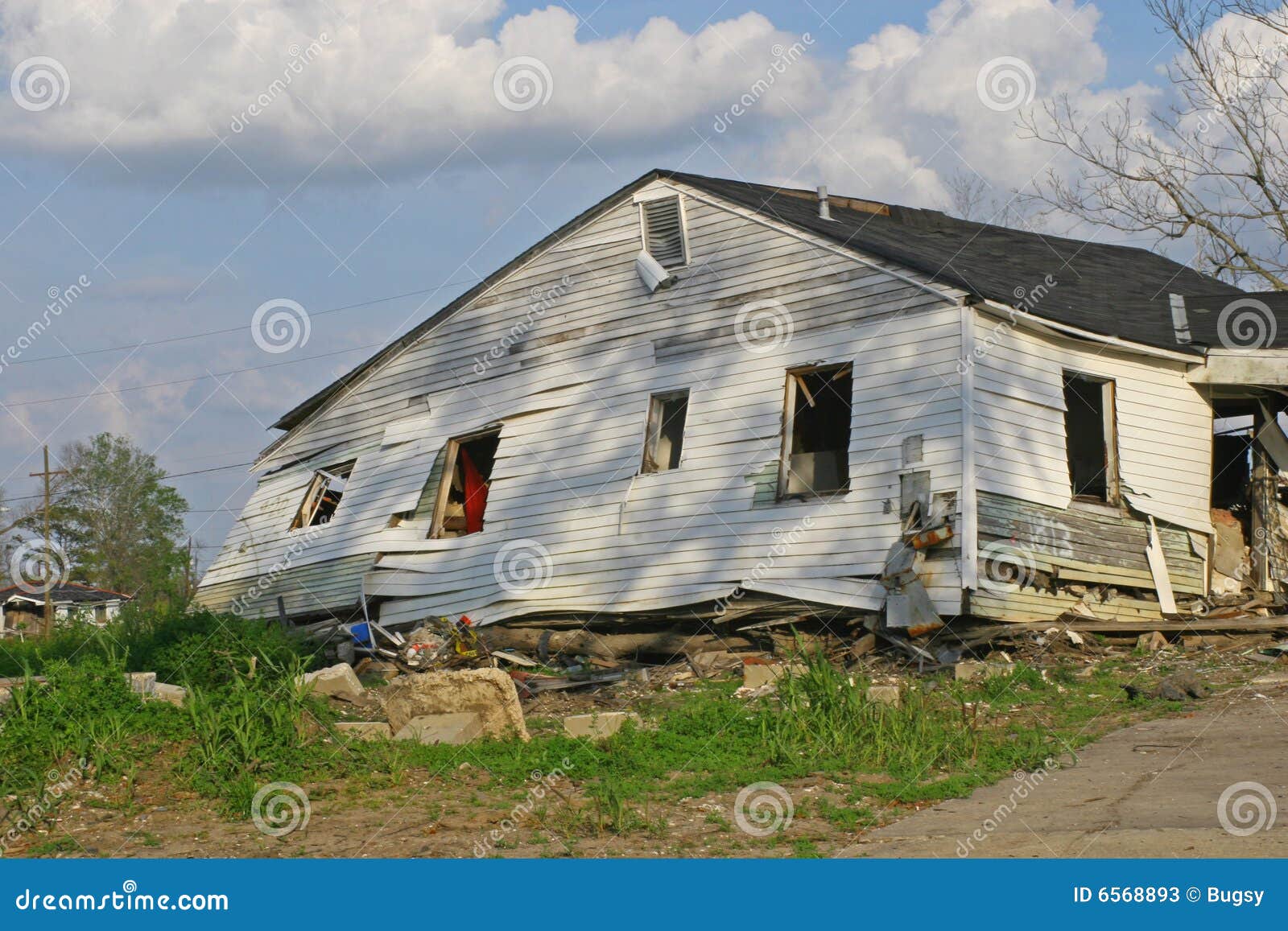 Hurricane Katrina Damange in Ninth Ward Stock Image - Image of orleans ...