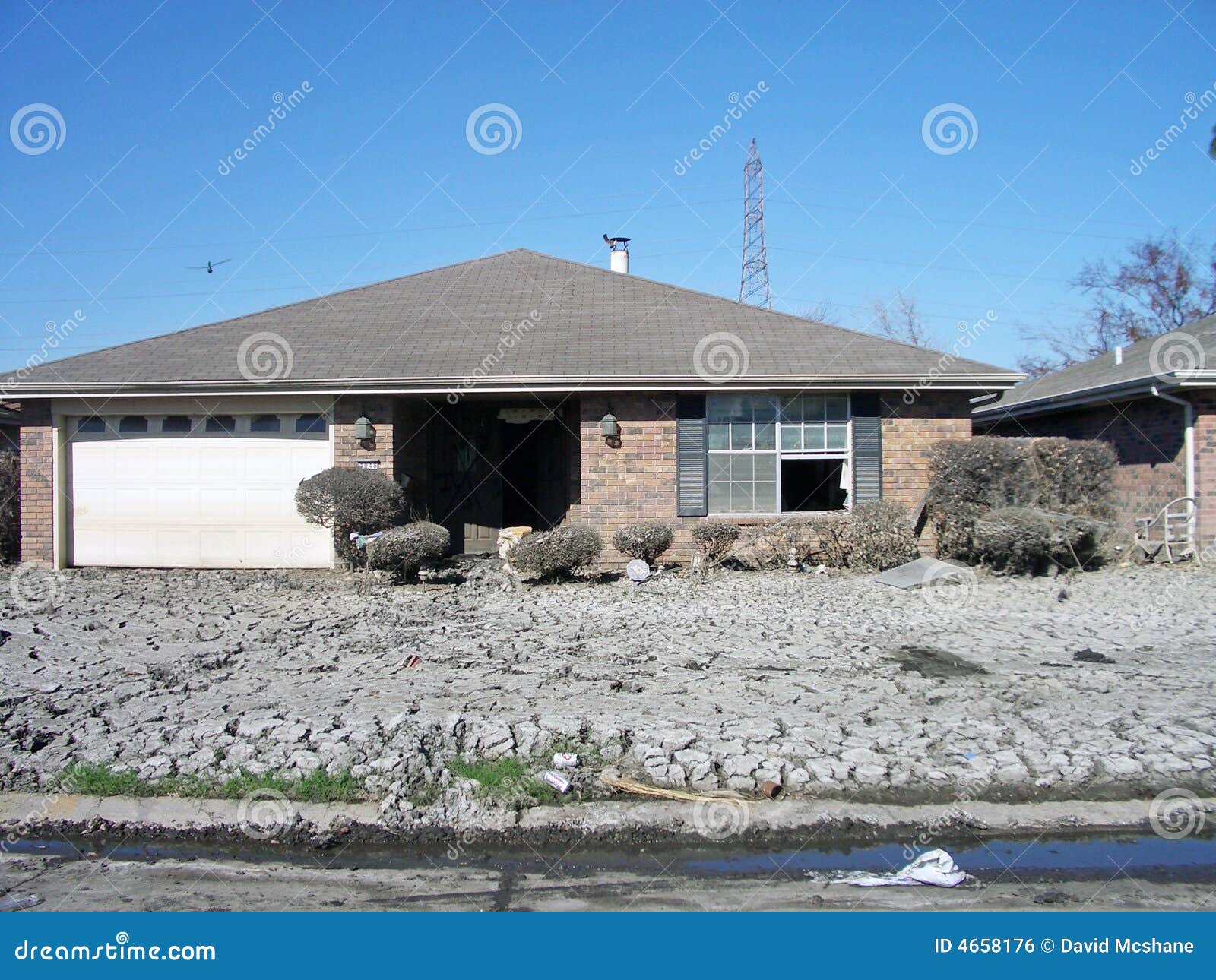 Hurricane Katrina Hardened Mud Stock Photo - Image of destroyed ...
