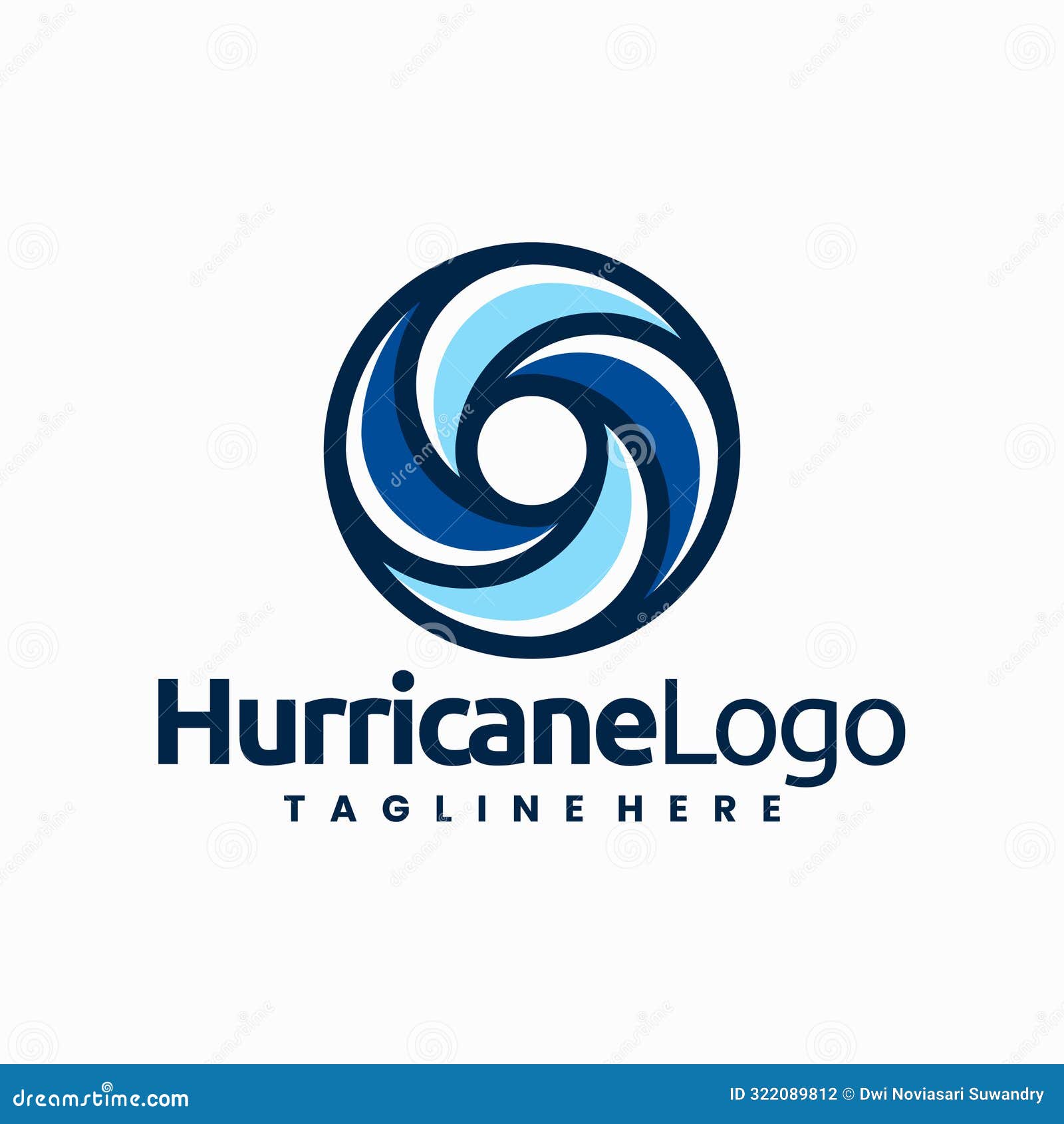 Hurricane Logo, Circle Hurricane Logo Stock Vector - Illustration of ...