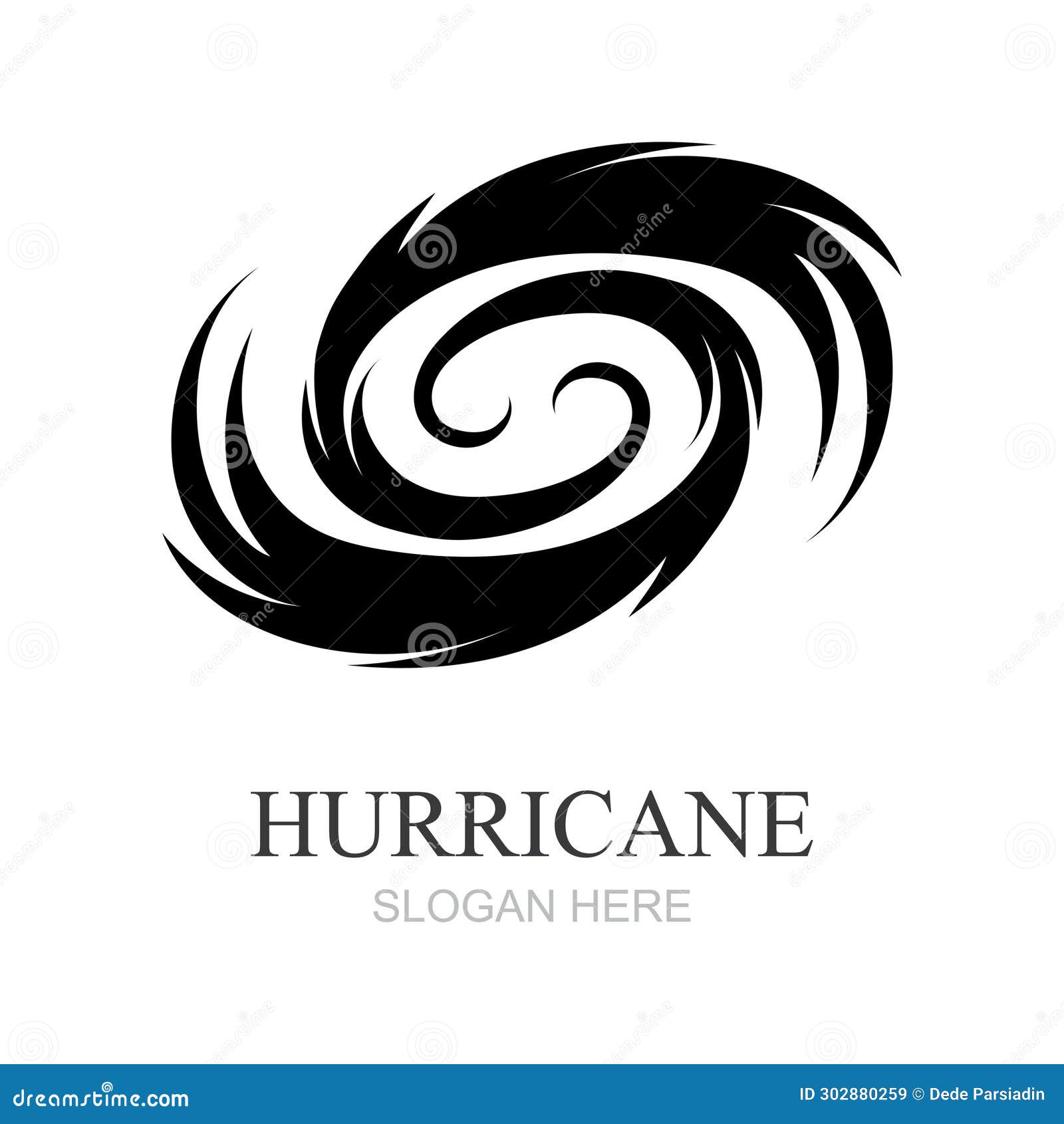 Hurricane Logo Symbol Icon Illustration Vector Company Stock Vector ...