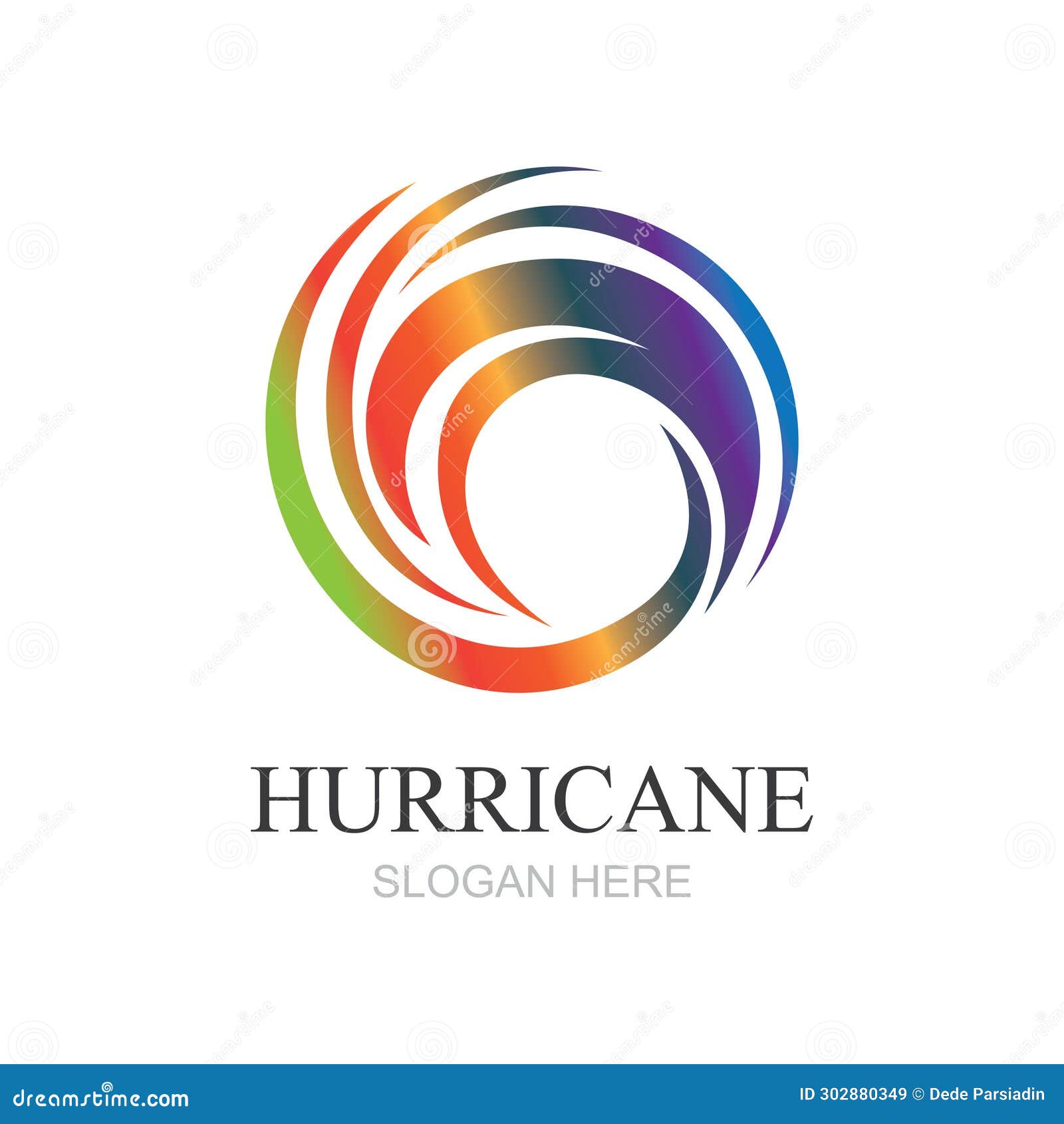 Hurricane Logo Symbol Icon Illustration Vector Company Stock Vector ...