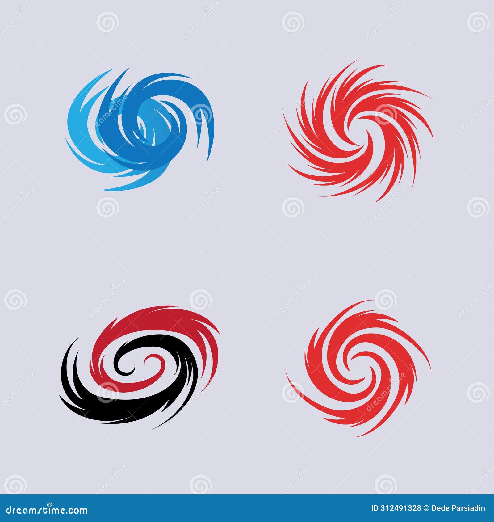 Hurricane Logo Symbol Icon Illustration Vector Company Stock Vector ...