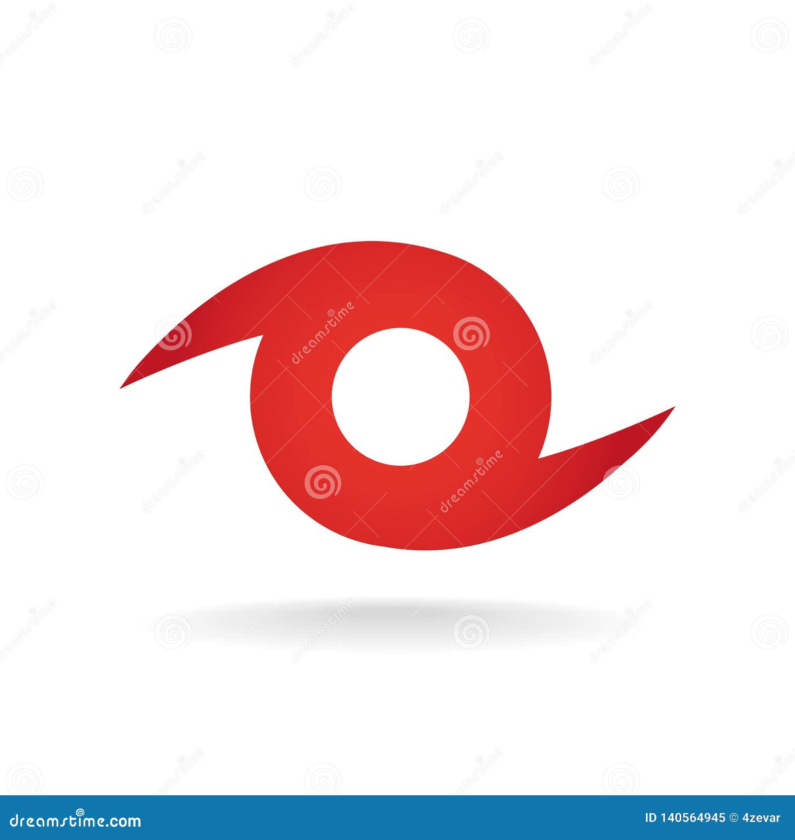 Hurricane Logo Symbol. Tropical Storm Stock Illustration - Illustration ...