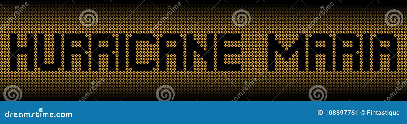 Hurricane Maria Text on Hurricane Warning Signs Illustration Stock ...