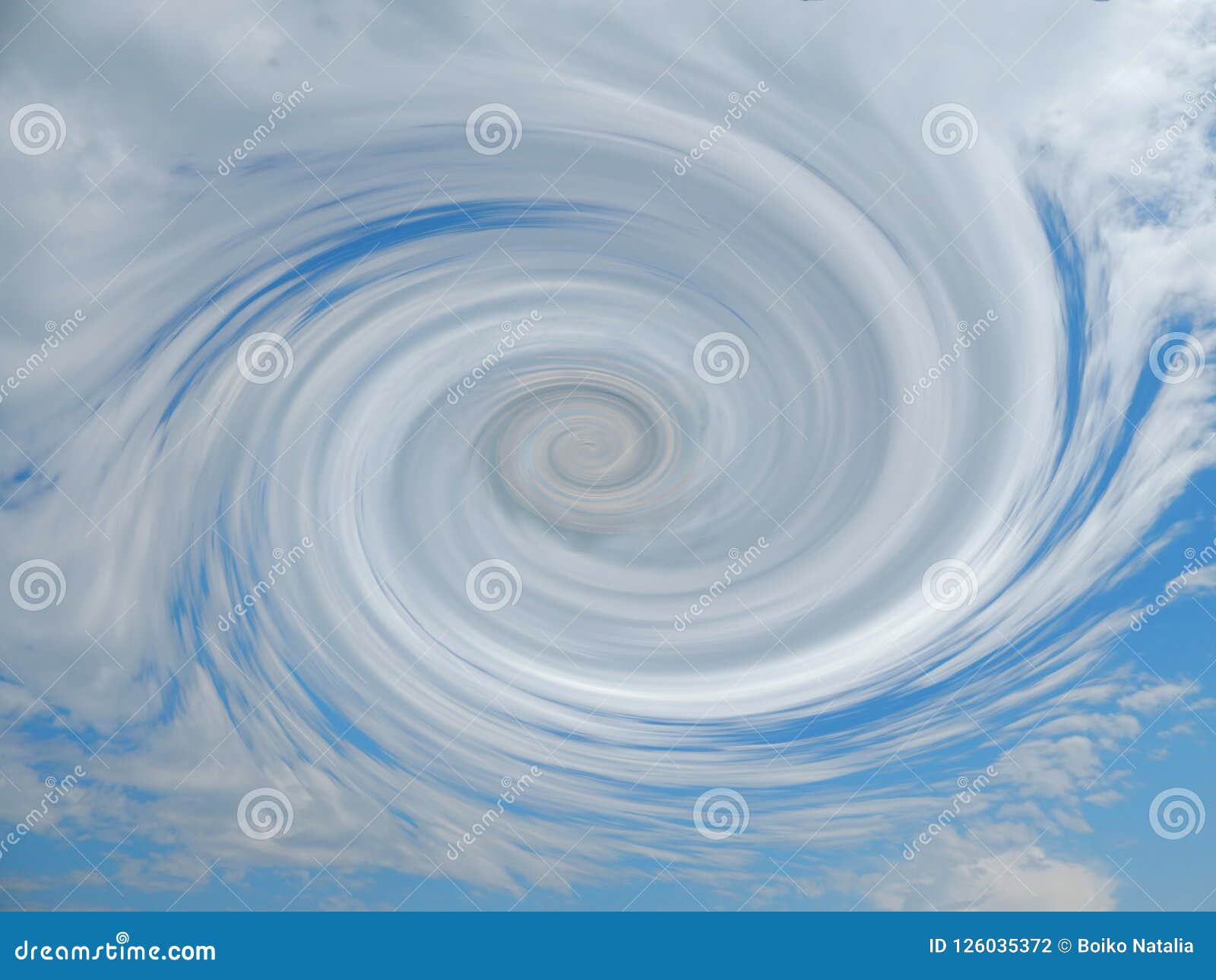 Hurricane Start Forming the View from the Top Stock Photo - Image of ...