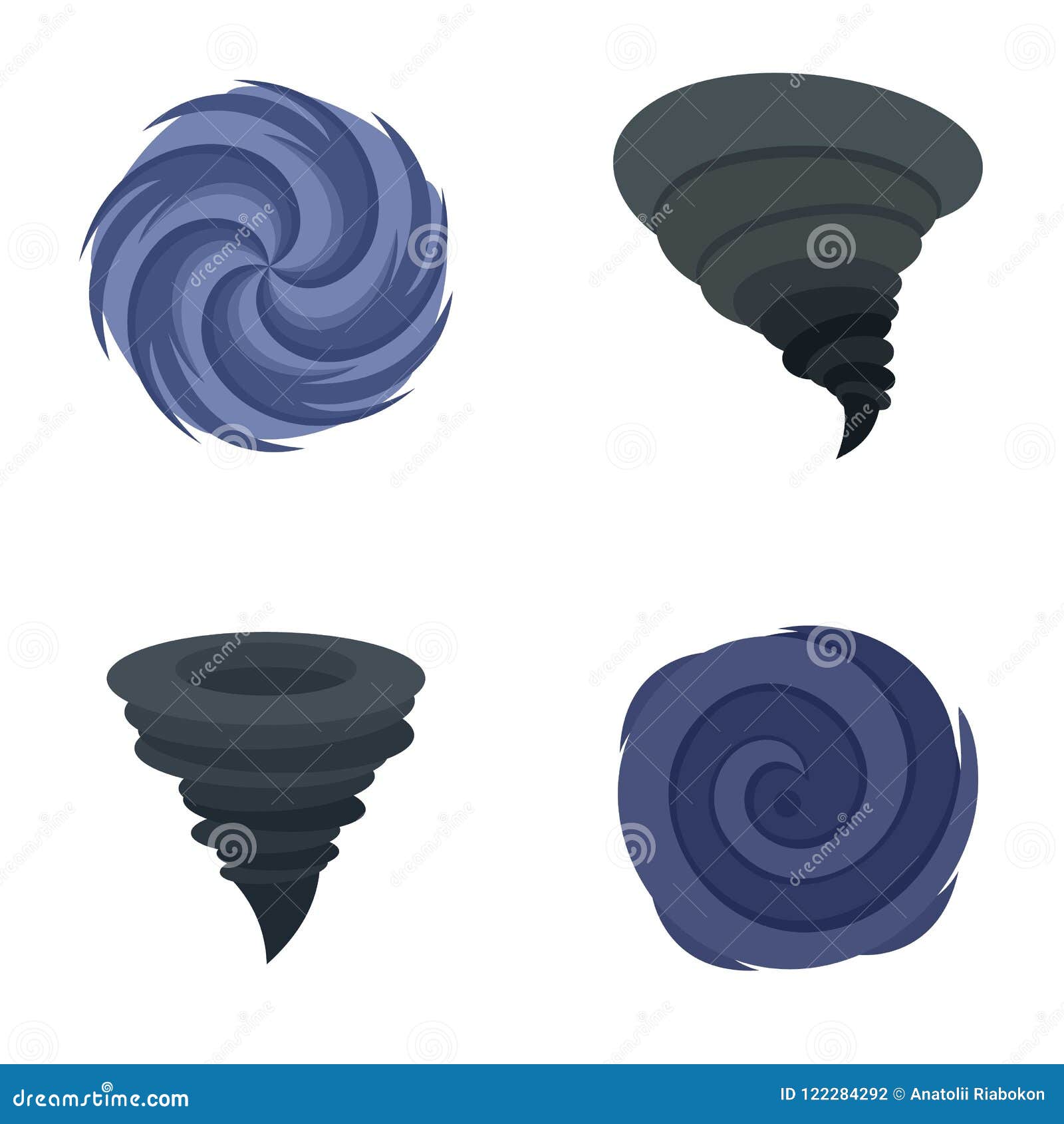 Hurricane Storm Damage Icons Set, Flat Style Stock Vector ... Hurricane Storm Damage Icons Set, Flat Style Stock Vector ...