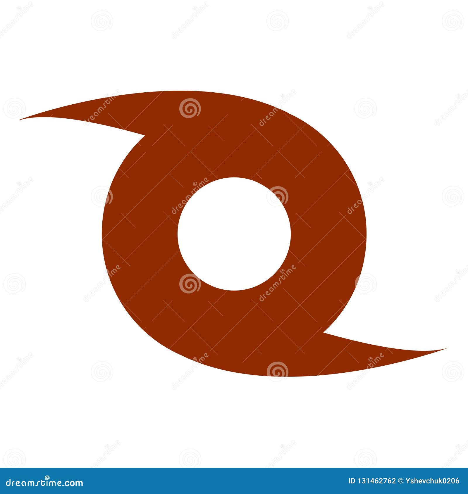 Hurricane - Storm Sign, Symbol. White Background. Vector Illustration ...