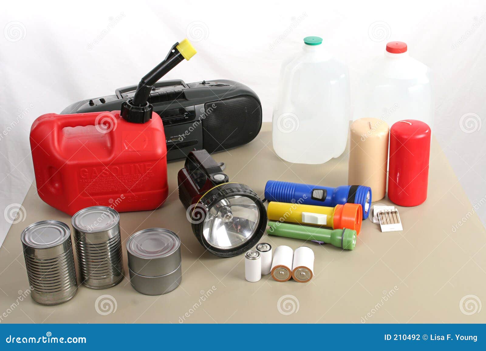 Hurricane Supplies stock photo. Image of fuel, hazard, natural - 210492