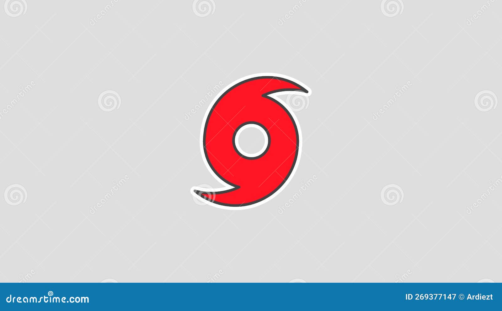 Hurricane Symbol, Abstract Hurricane Icon Stock Vector - Illustration ...