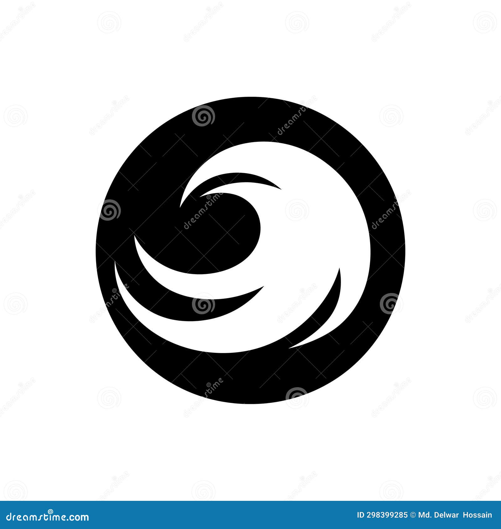 Hurricane warning icon stock vector. Illustration of hurricane - 298399285